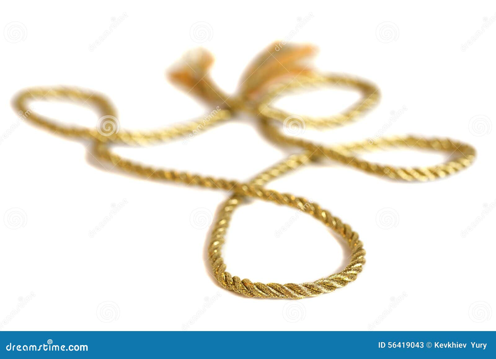 Golden rope stock image. Image of lace, cable, element - 56419043