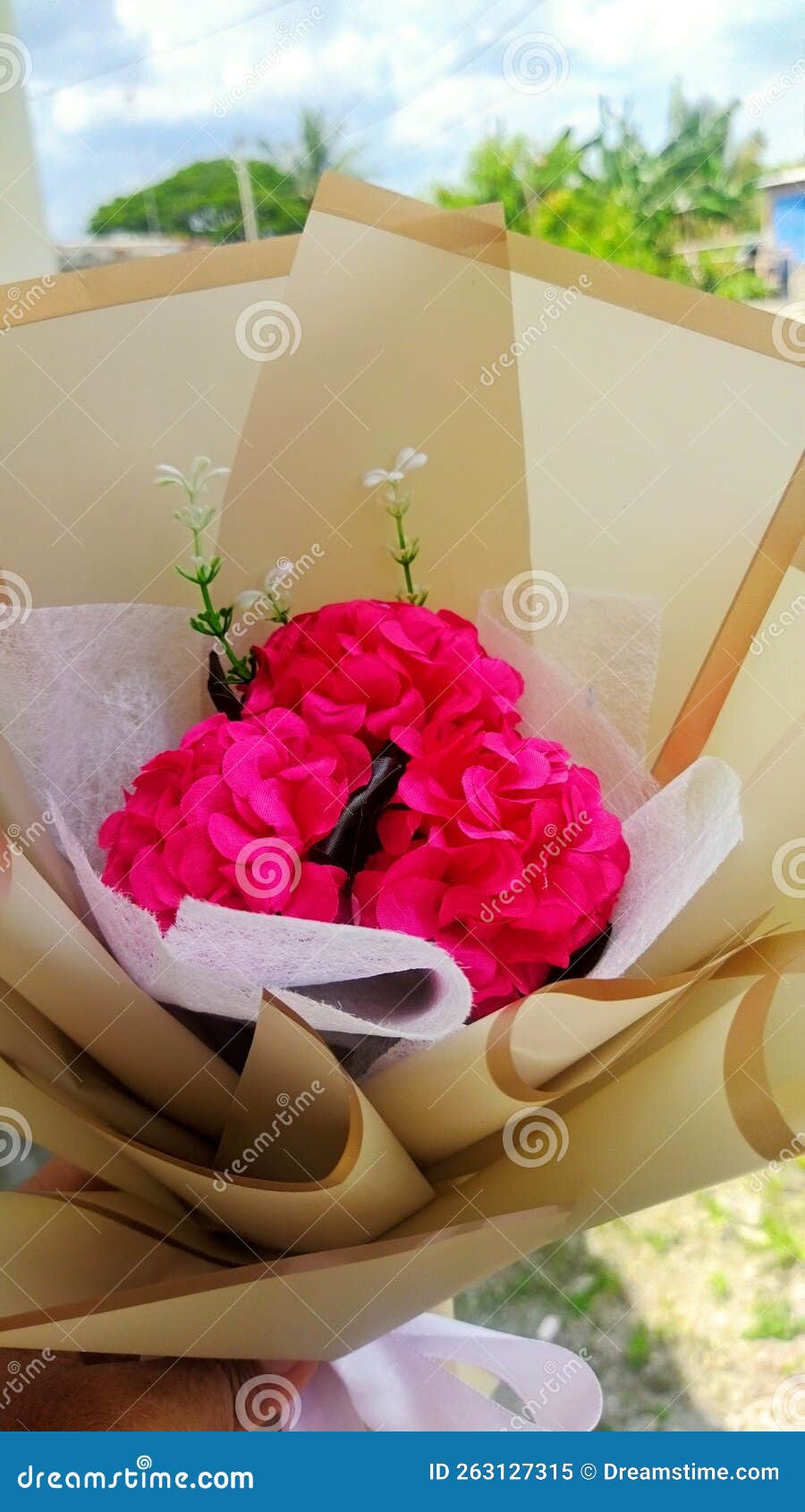 Golden Rose Bucket stock image. Image of golden, pink - 263127315