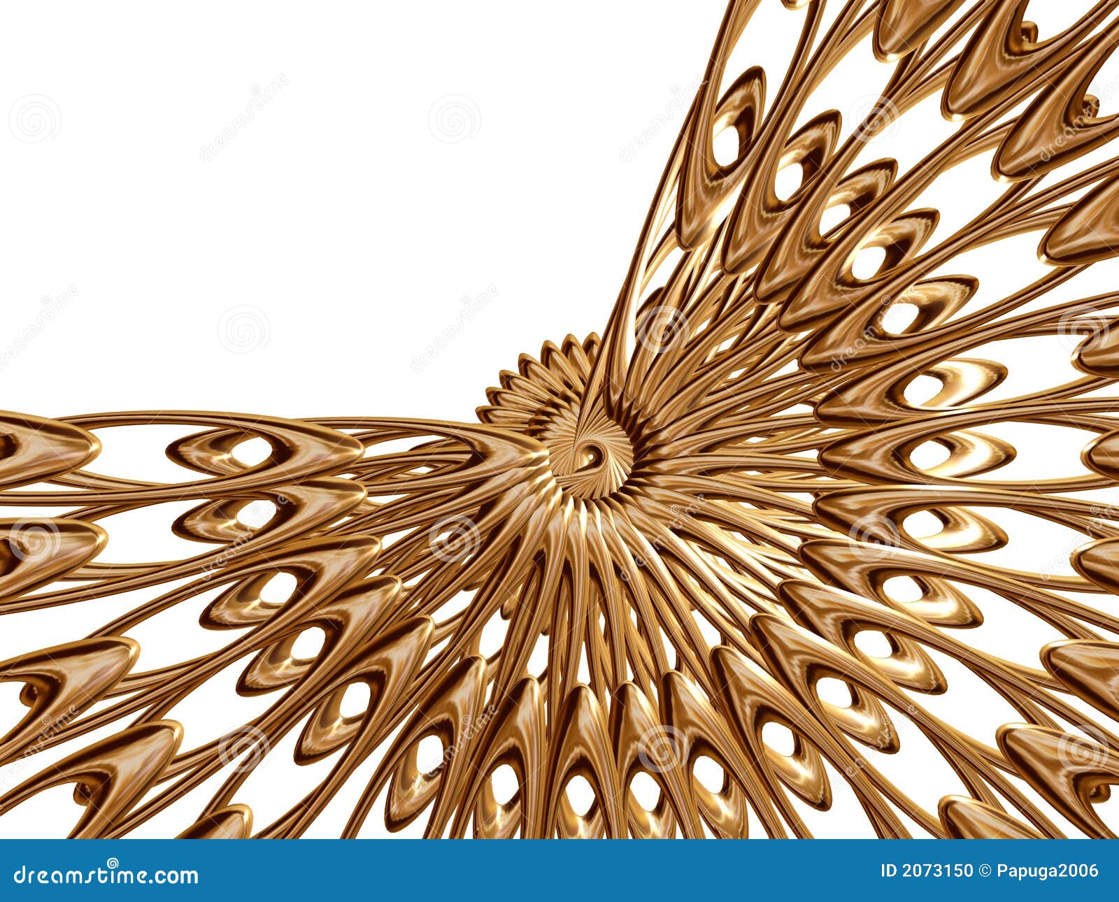 Golden rosette 3 stock illustration. Illustration of bangle - 2073150