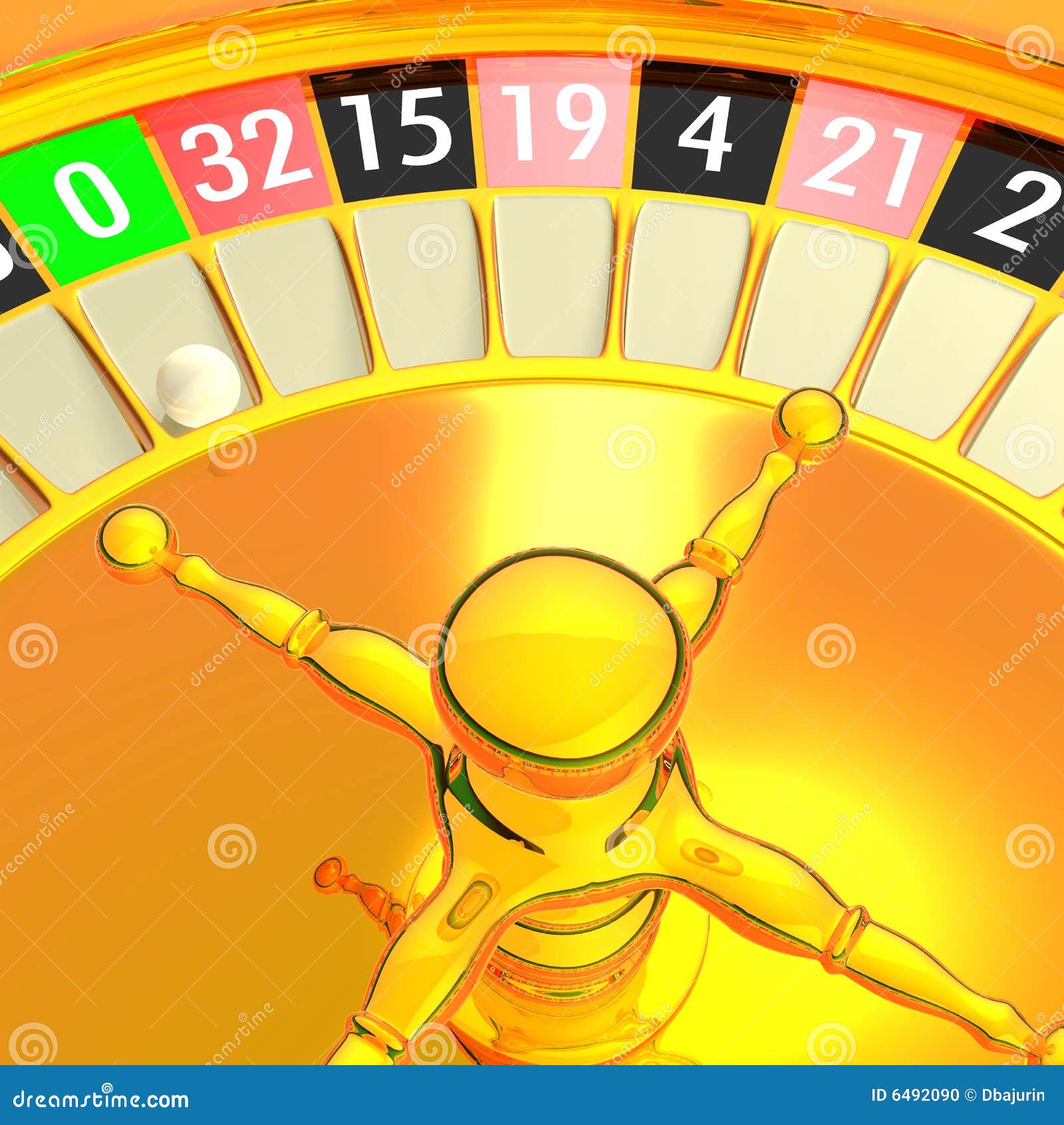 Golden roulette stock illustration. Illustration of ball - 6492090