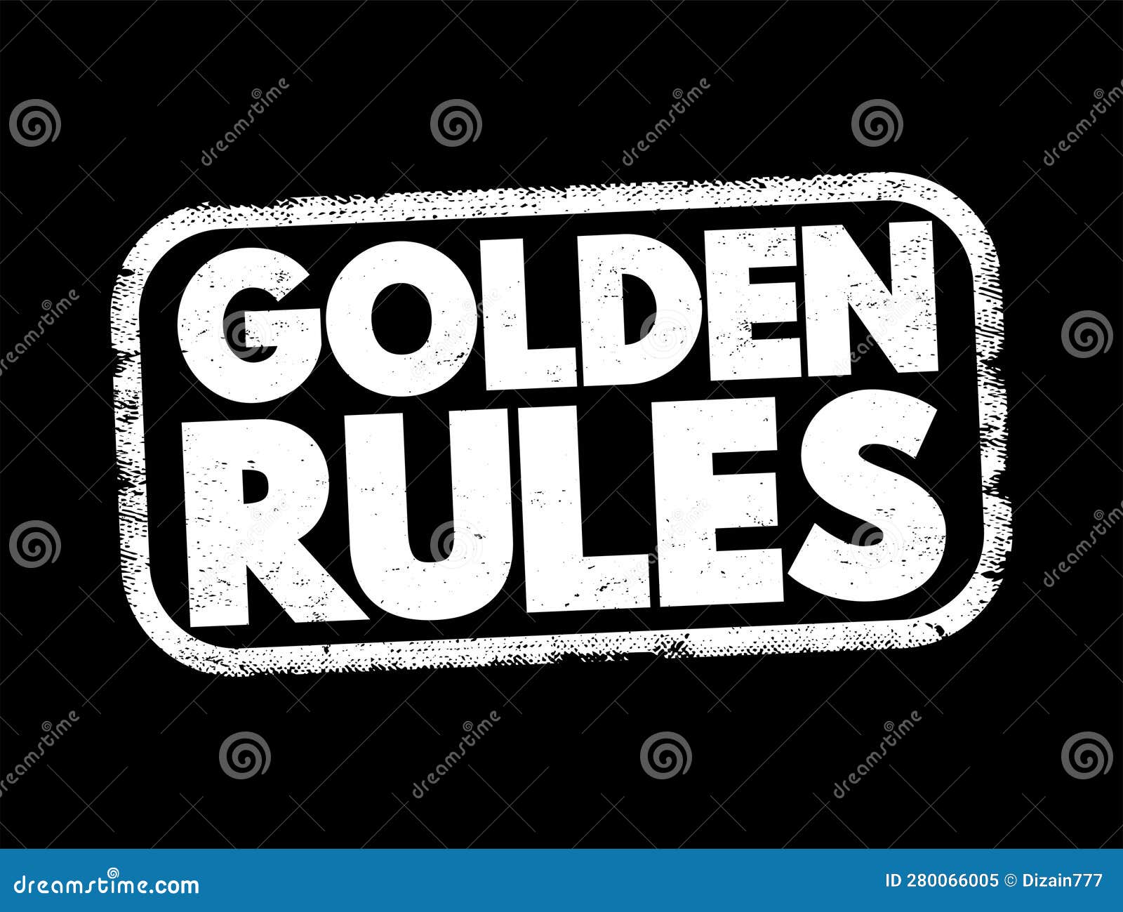 Golden Rules Text Stamp, Concept Background Stock Illustration ...