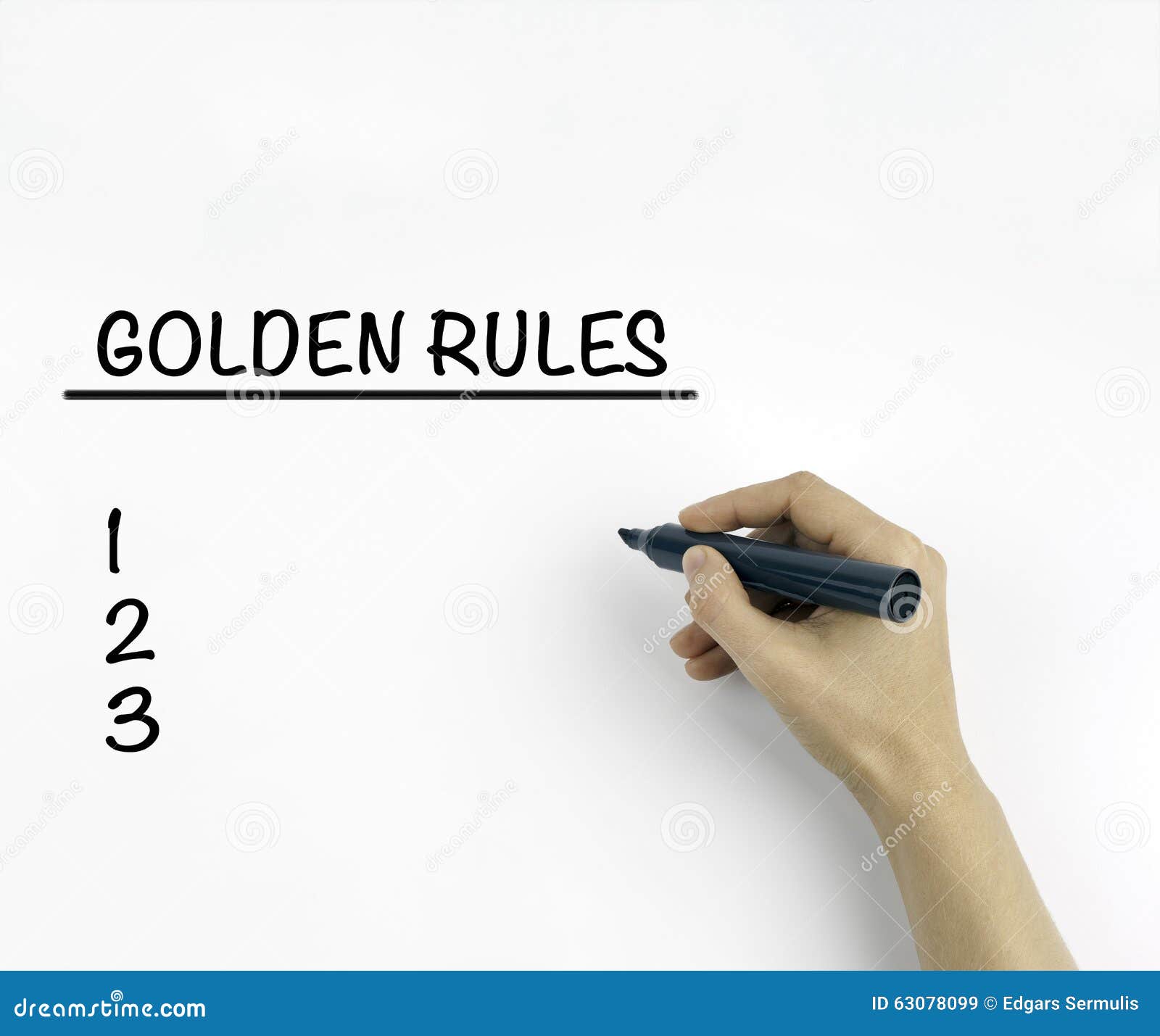 Golden Rules On A White Background Royalty-Free Stock Photo ...