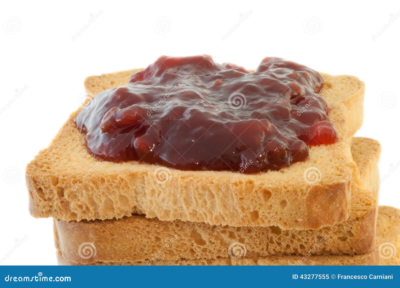 Golden Rusk and Raspberry Jam Stock Image - Image of perspective, life ...