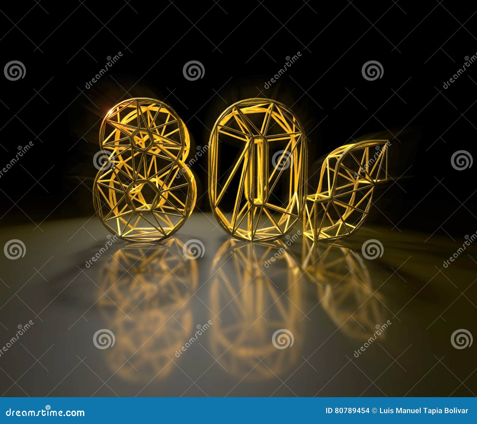 Golden `80s` text stock photo. Image of metallic, party - 80789454