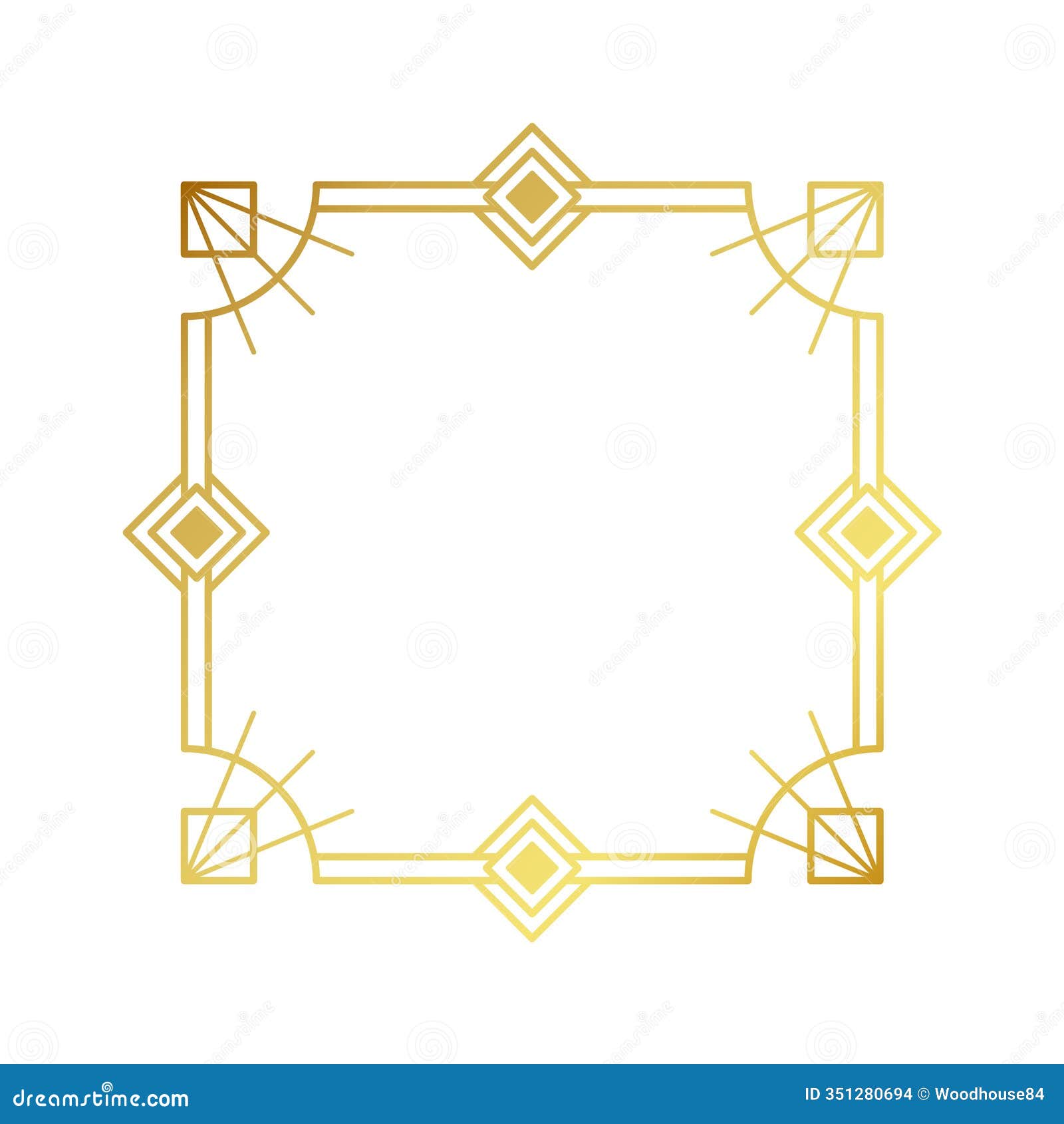 Golden Sacral Geometry Golden Frame Stock Vector - Illustration of ...