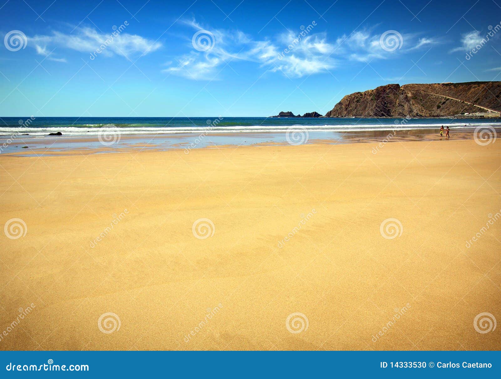 Golden Sand stock photo. Image of landscape, long, calm - 14333530