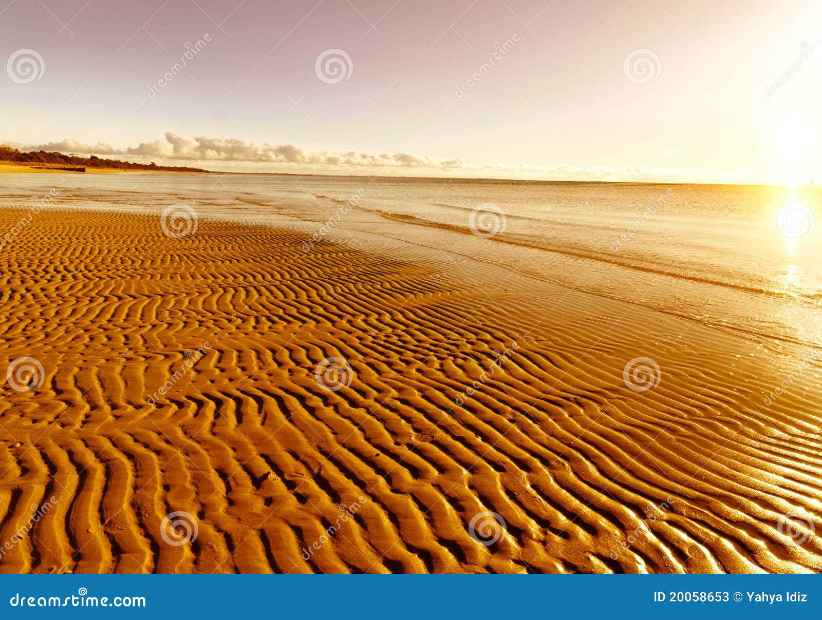 Golden sand on the beach stock image. Image of landscape - 20058653