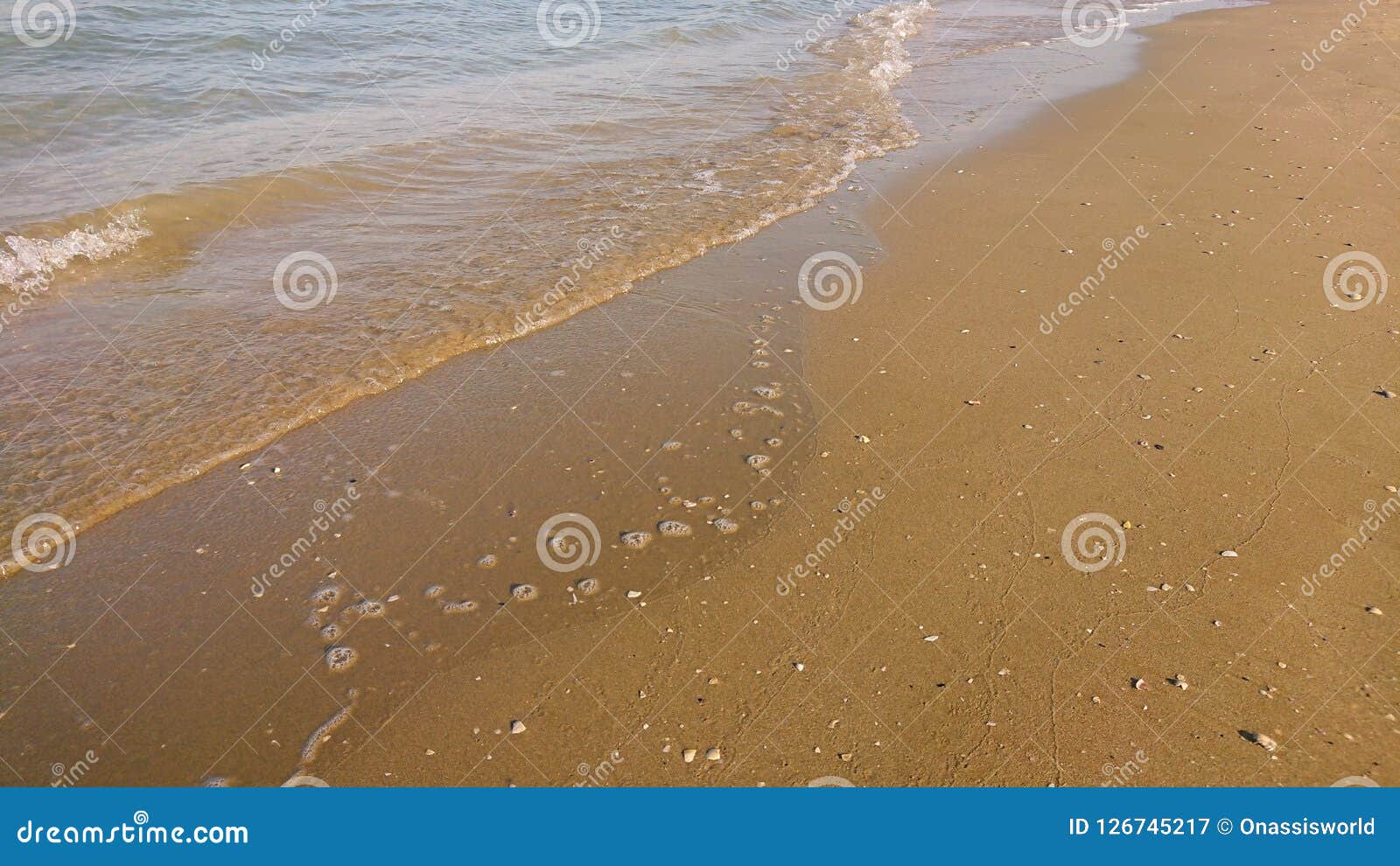 Beach and waves stock image. Image of waves, beach, sands - 126745217