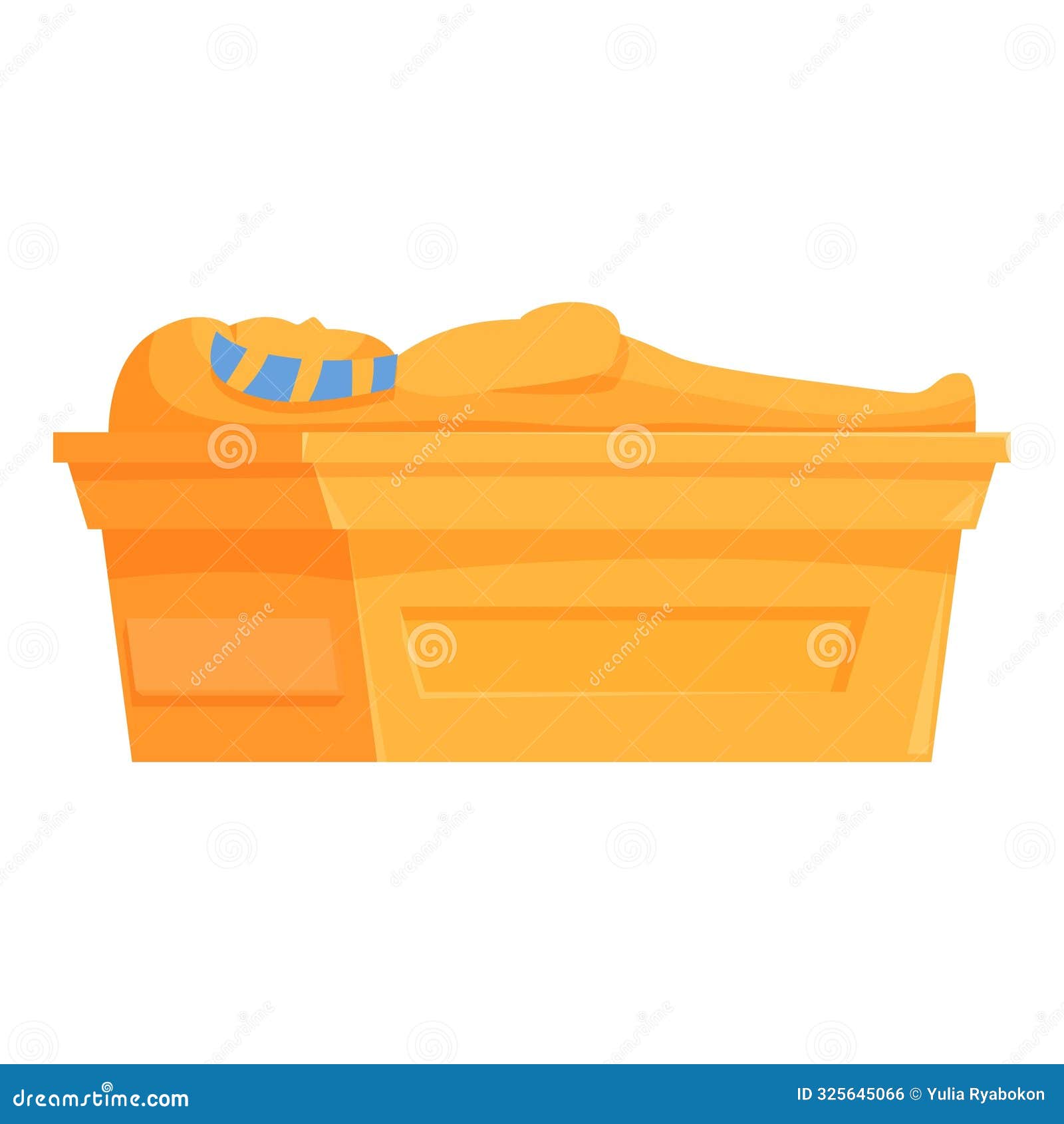 Golden Pharaoh Sarcophagus Resting in Tomb Illustration Stock ... Golden Pharaoh Sarcophagus Resting in Tomb Illustration Stock ...
