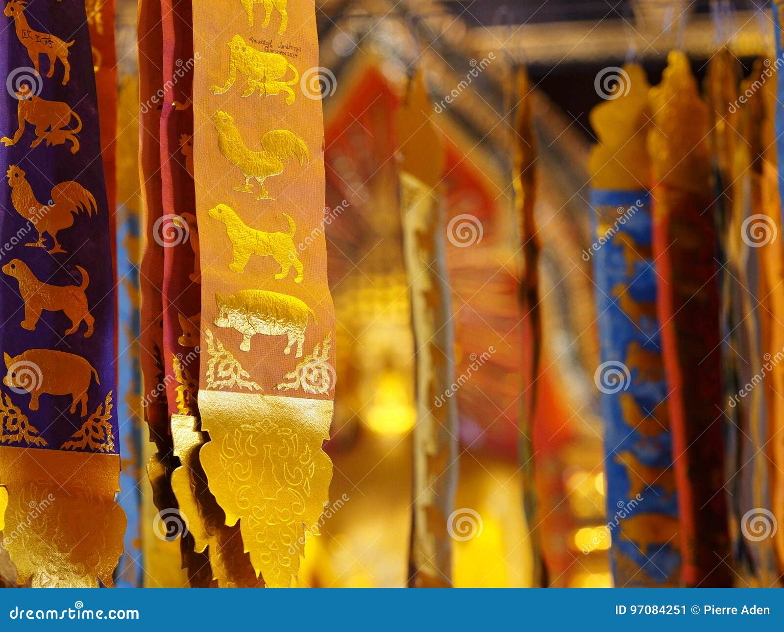 Golden Sash stock image. Image of golden, buddhism, chiang - 97084251