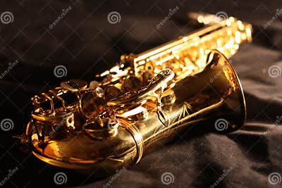 Golden Sax stock image. Image of raggae, instrument, instrumental ...