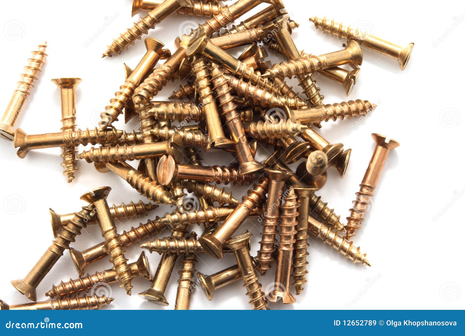 Golden screws in a hip stock image. Image of golden, equipment - 12652789