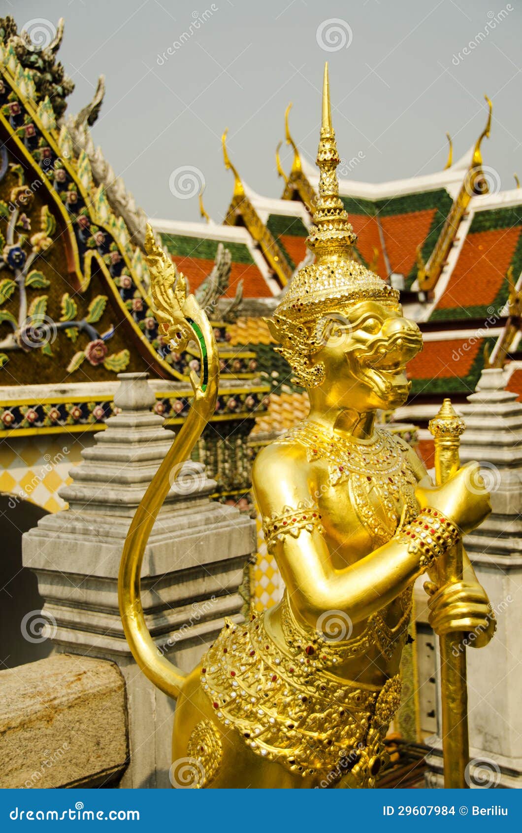 Golden Sculpture stock photo. Image of handcraft, human - 29607984