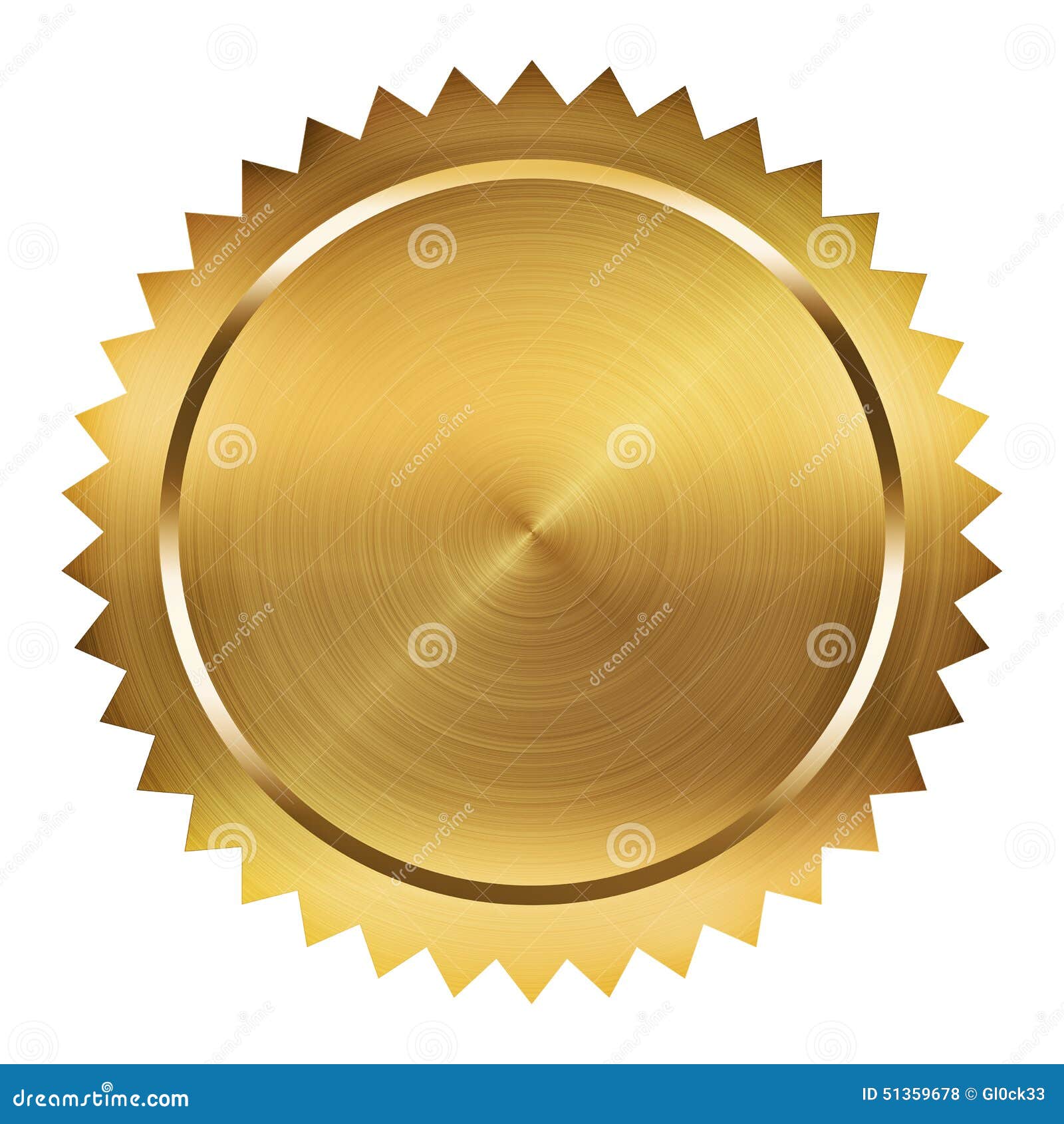 Golden Wax Seal, Premium Gold Envelope Stamp. Realistic Royal Letter ...