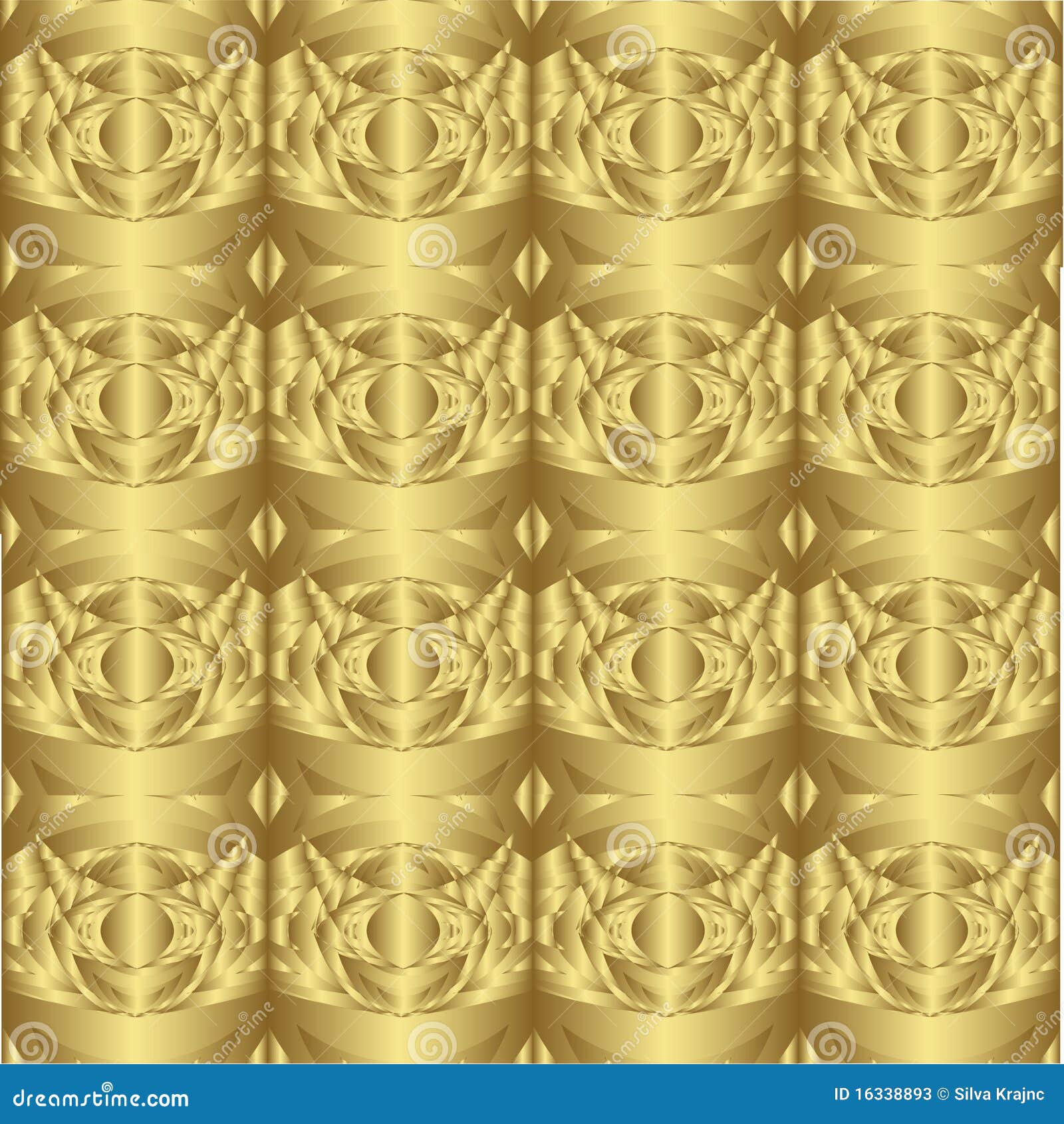 Golden seamless background stock vector. Illustration of line - 16338893