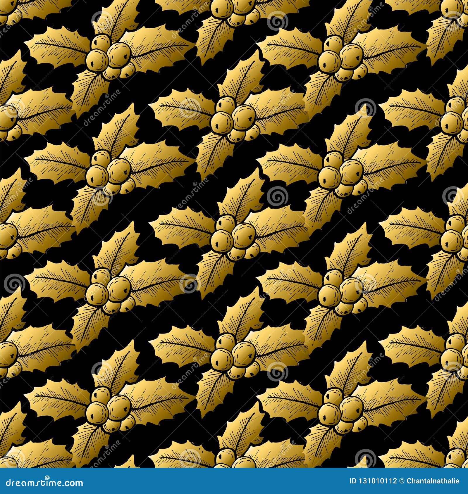 Golden seamless pattern stock vector. Illustration of gold - 131010112