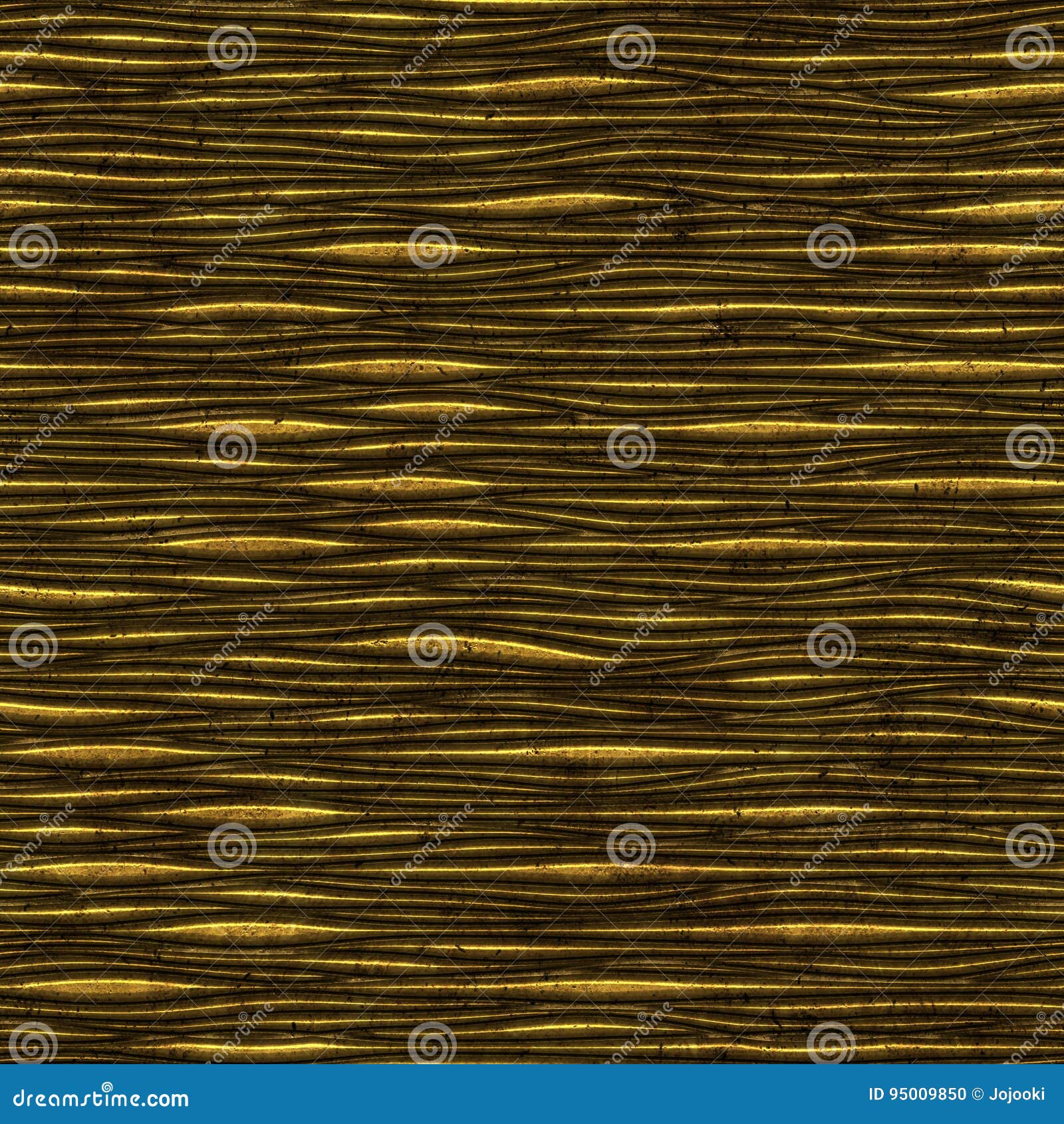 Golden Seamless Texture with a Relief Pattern Stock Illustration ...