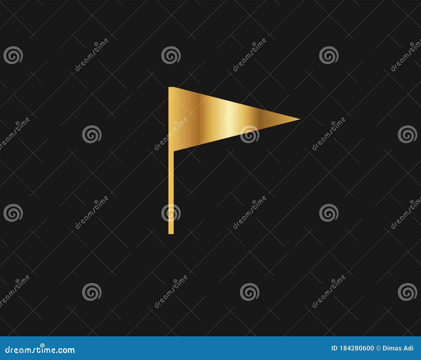 Golden Shape Logo Premium Vector Stock Vector - Illustration of arrow ...