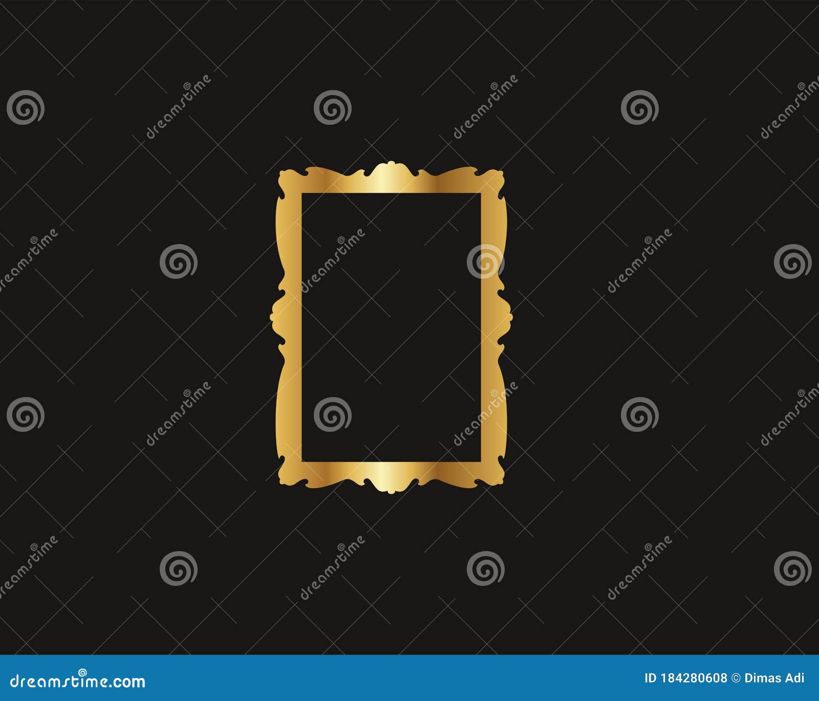 Golden Shape Logo Premium Vector Stock Vector - Illustration of paste ...
