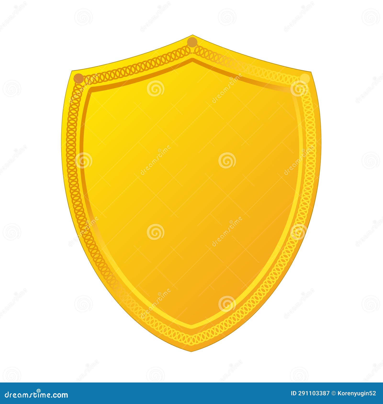 Golden Shield Art Drawn Design Stock Vector - Illustration of icon ...
