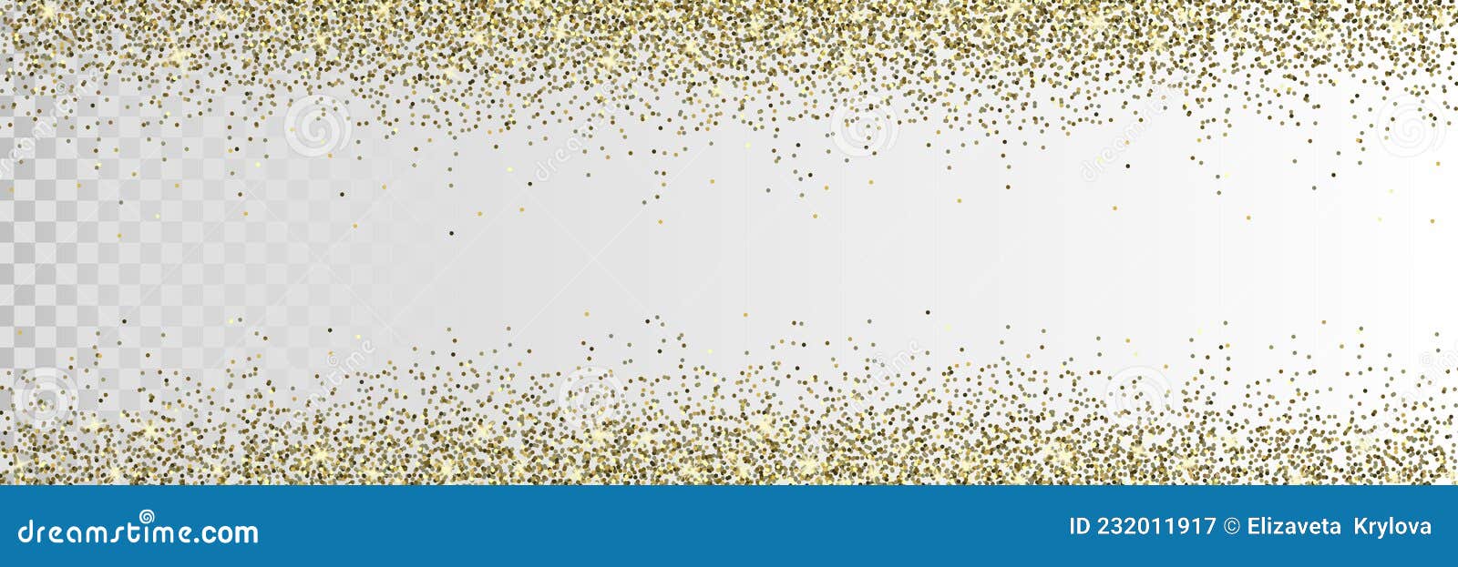 Golden Shimmering Glitter Isolated on Transparent Background Stock ...