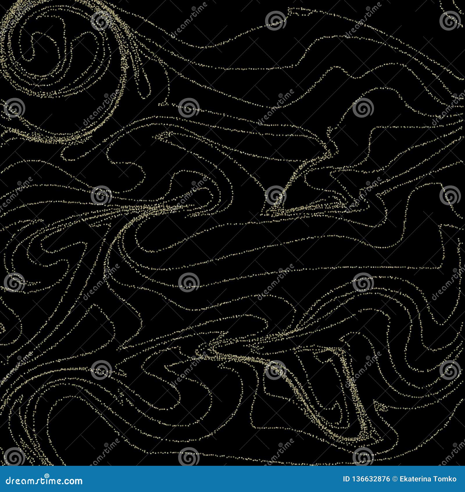 Golden Shine. Abstract Wave Pattern Background - Vektorgrafik. Eps 10 ...