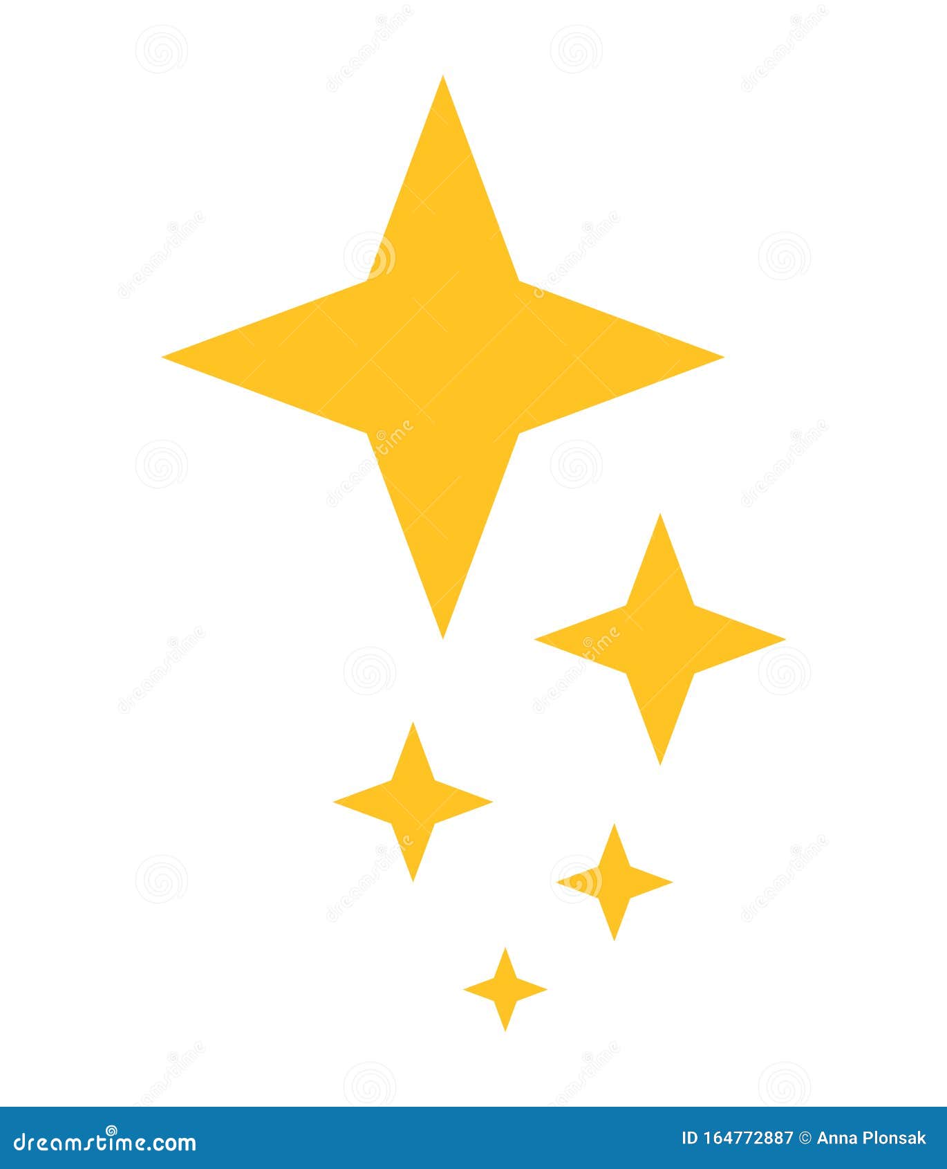 Golden Shine Icons. Vector Illustration Stock Illustration ...