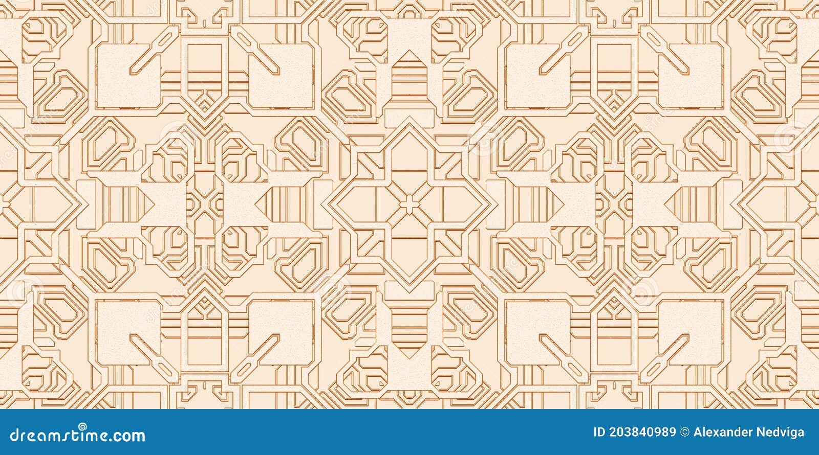 Golden Shine Techno Background. Seamless Gold Pattern Stock ...