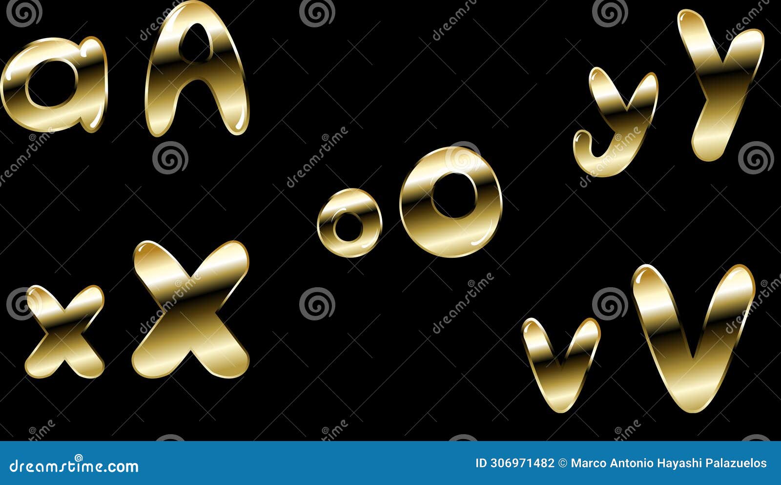 Golden Shiny Alphabet Pack Collection Set2 Stock Vector - Illustration ...
