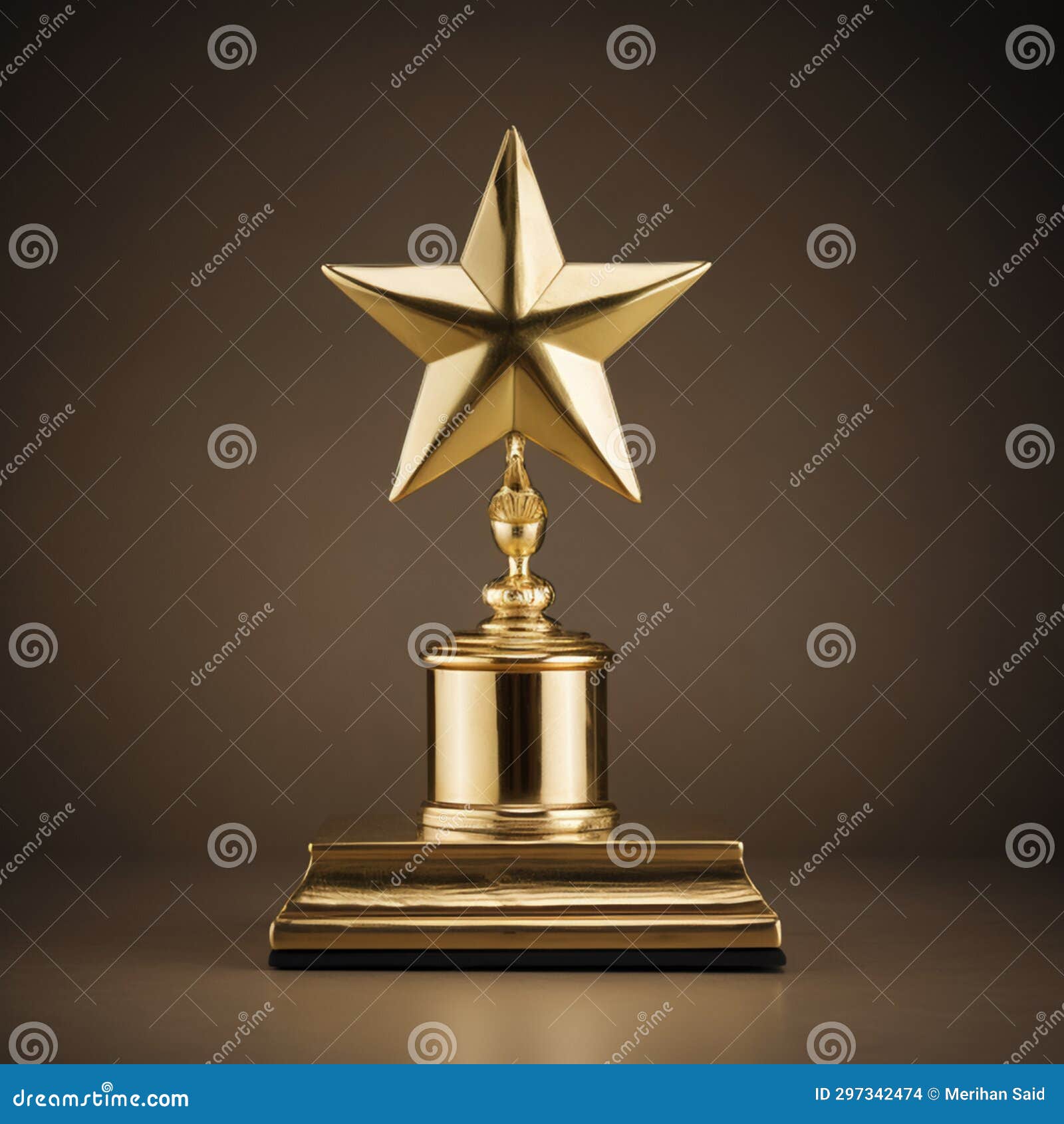 Golden and Shiny Trophy, AI Generative Stock Illustration ...