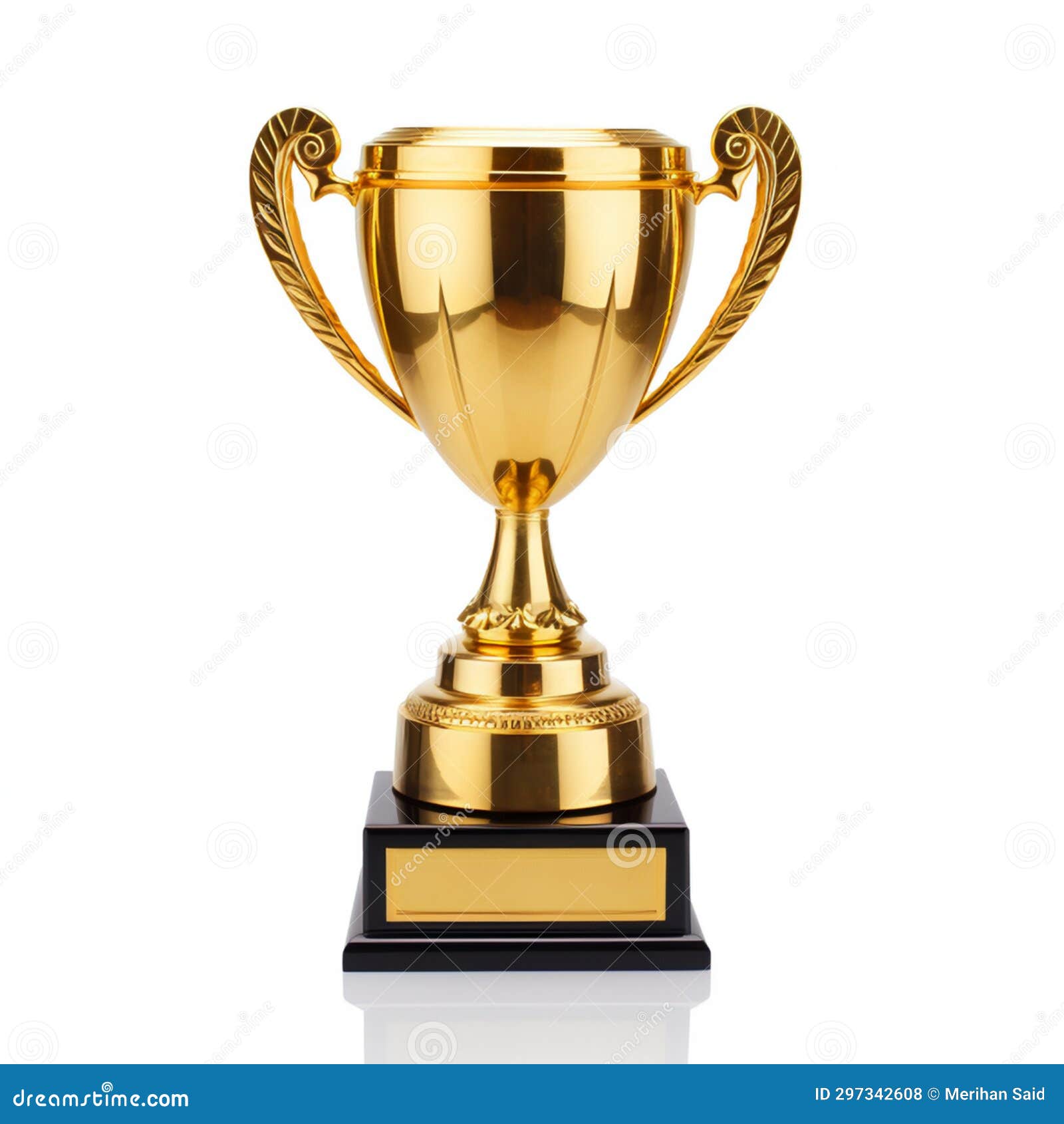 Golden and Shiny Trophy, AI Generative Stock Illustration ...