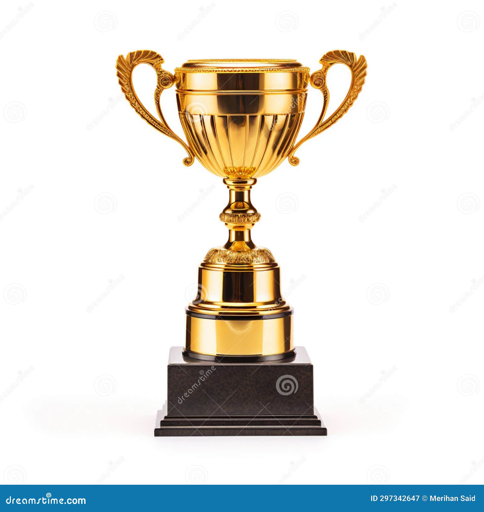 Golden and Shiny Trophy, AI Generative Stock Illustration ...