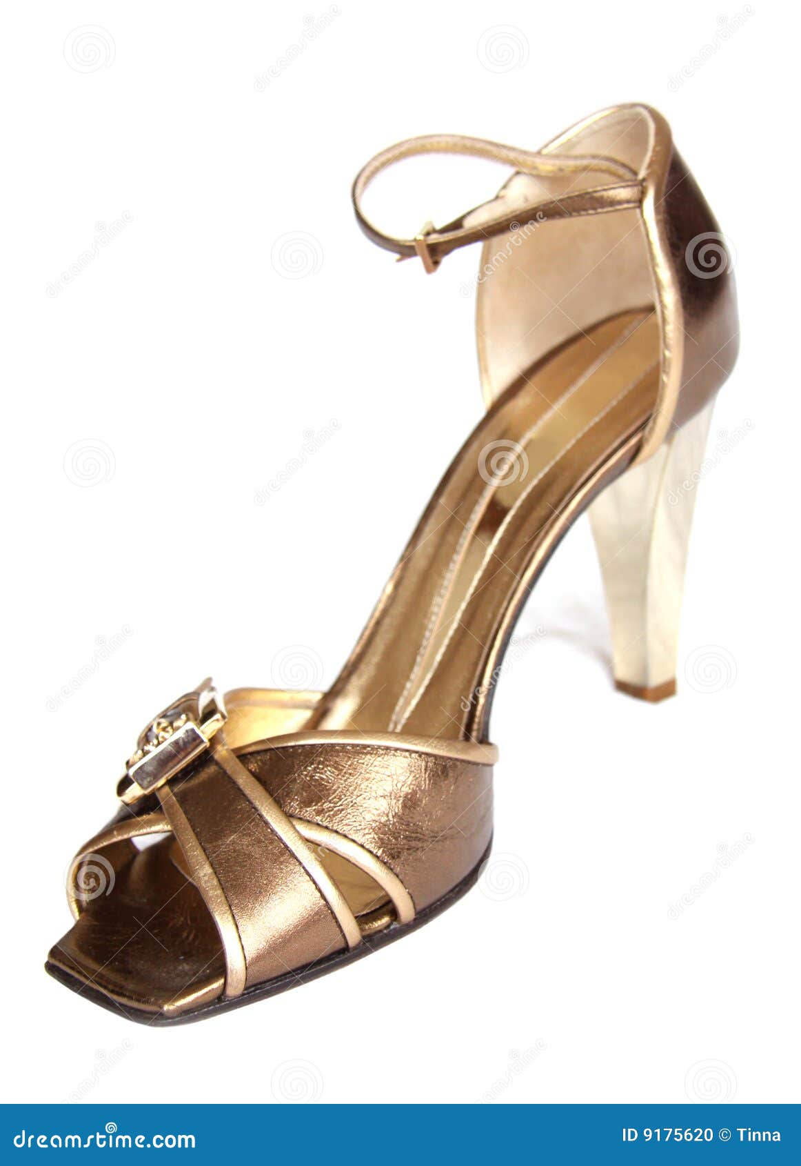 Golden shoe stock photo. Image of elegance, female, golden - 9175620