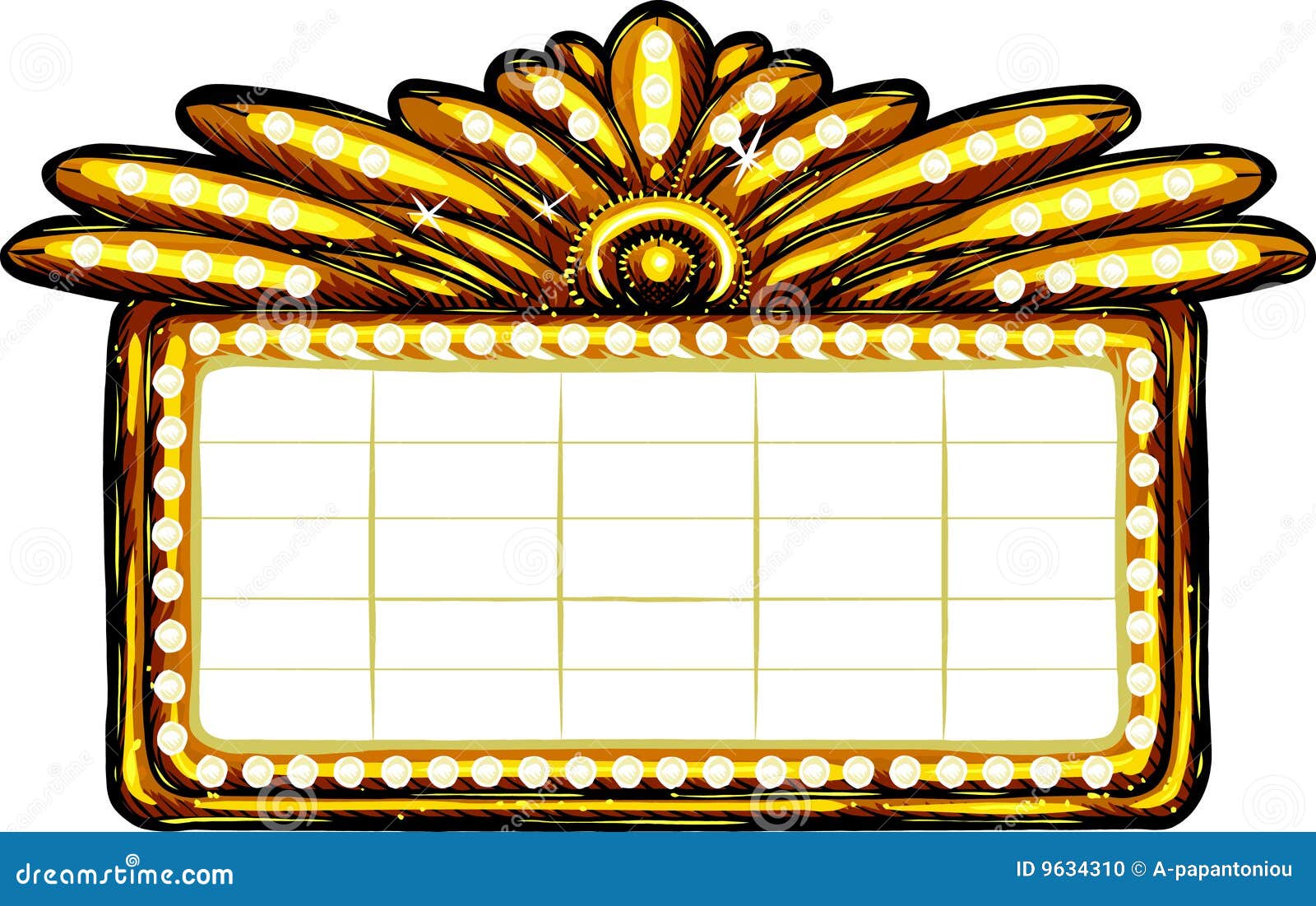 Golden Sign stock vector. Illustration of design, glowing - 9634310