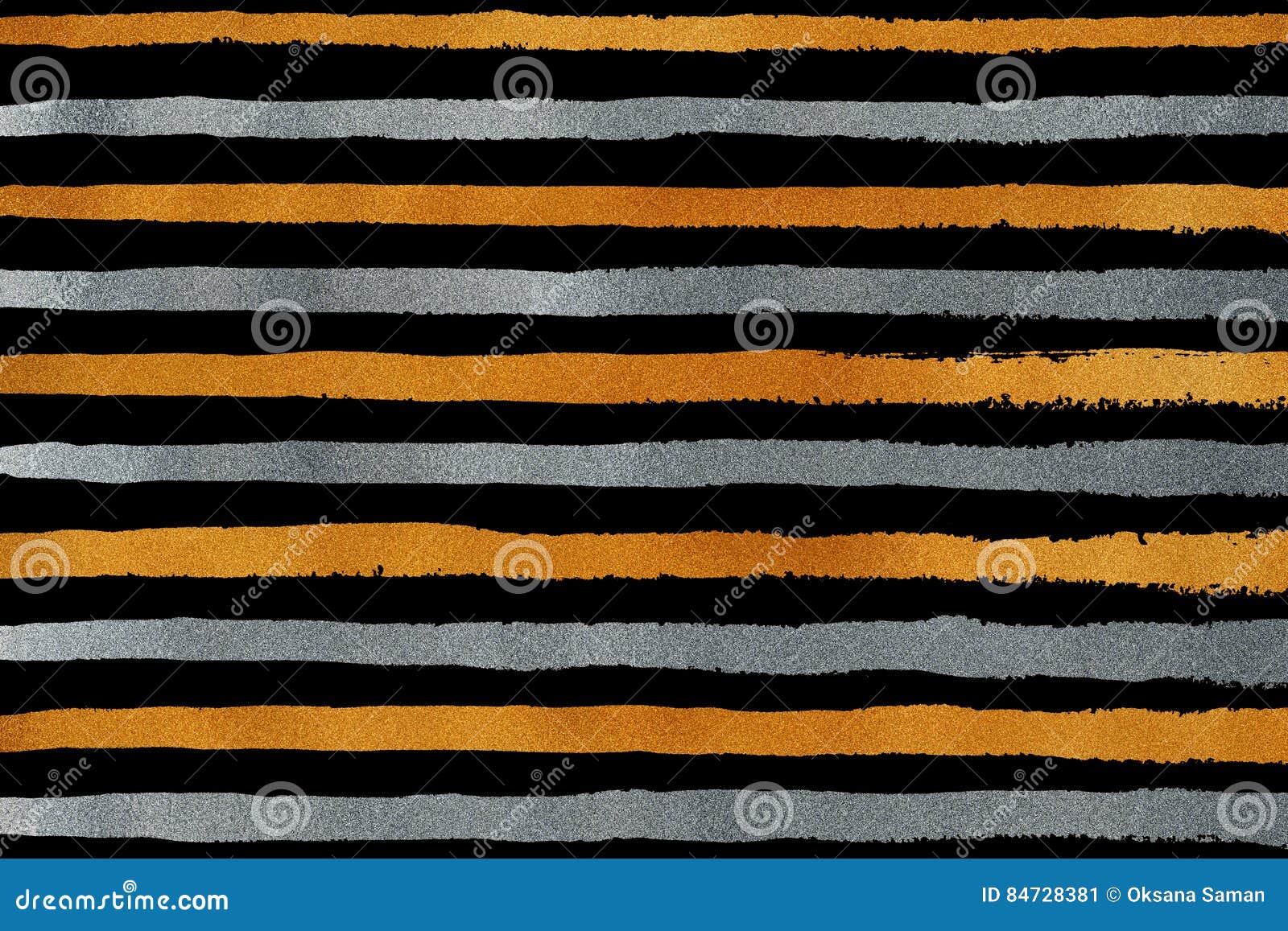 Golden and Silver Grunge Stripe Pattern. Stock Illustration ...