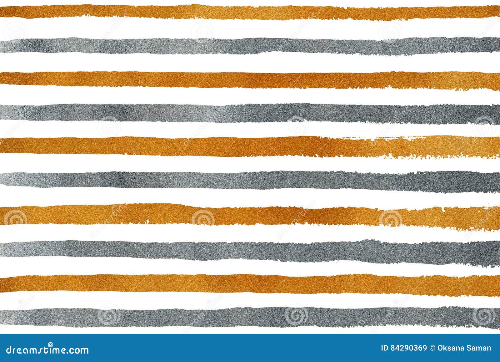 Golden and Silver Grunge Stripe Pattern. Stock Illustration ...