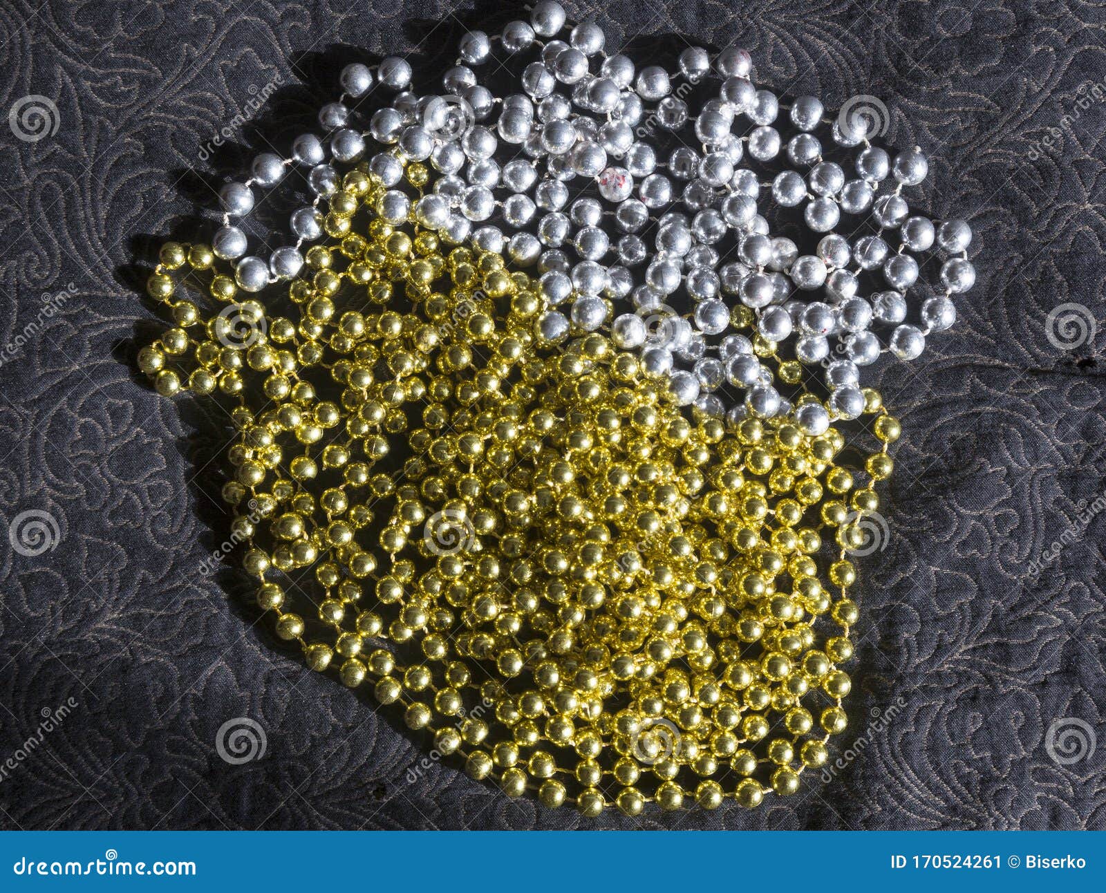 Golden and silver pearls stock image. Image of elegance - 170524261