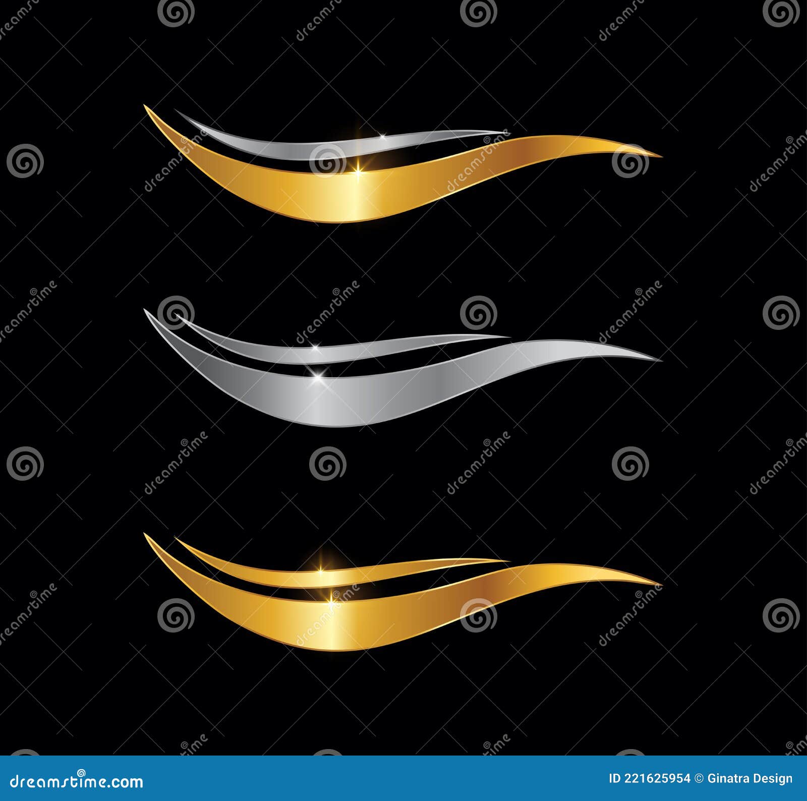 Silver Wave Pattern Cartoon Vector | CartoonDealer.com #69315613