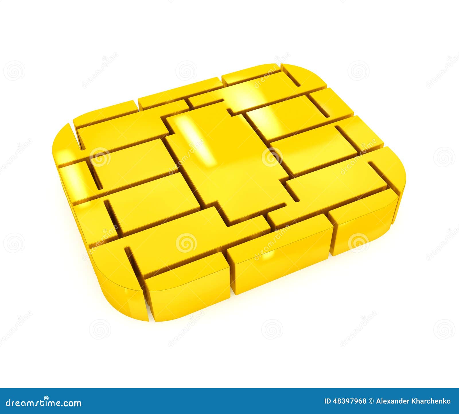 Golden SIM or Credit Card Microchip Stock Photo - Image of accounting ...