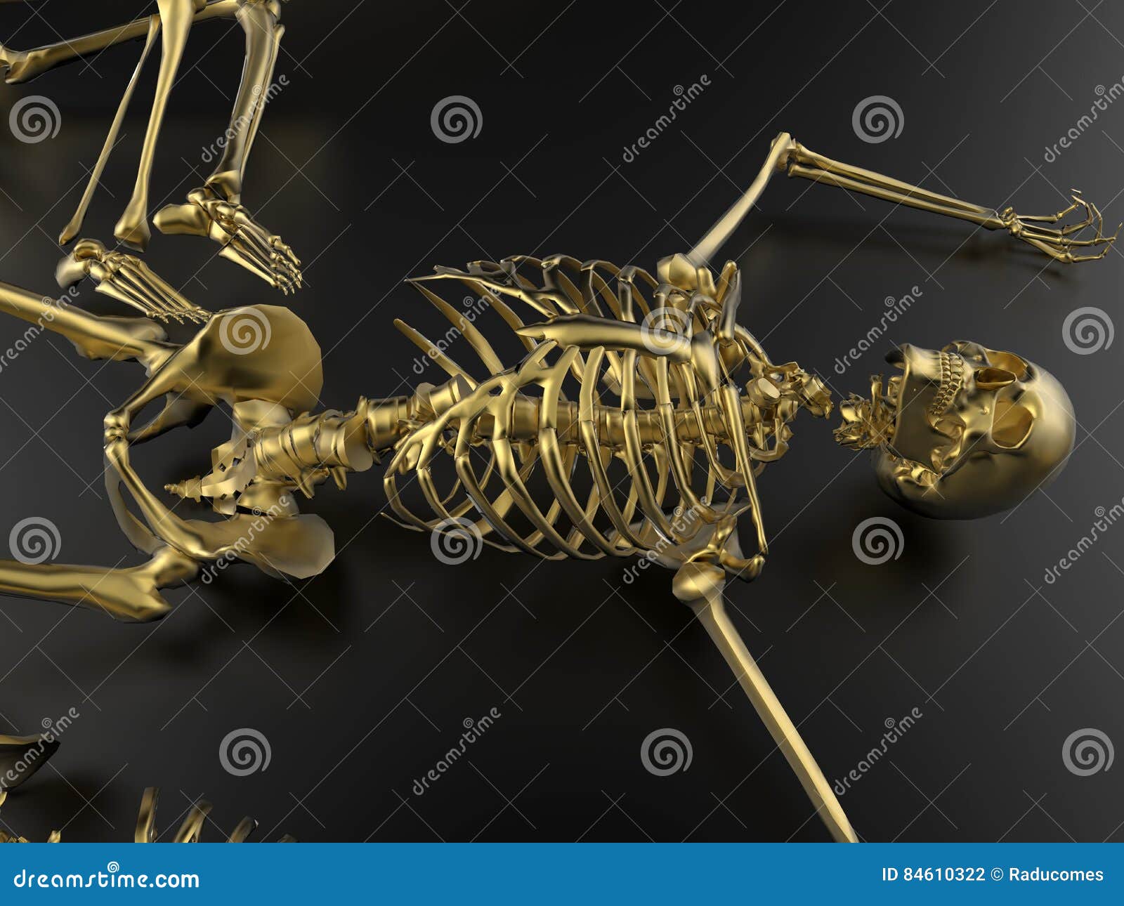 Golden Skeleton Royalty-Free Stock Photo | CartoonDealer.com #15203883