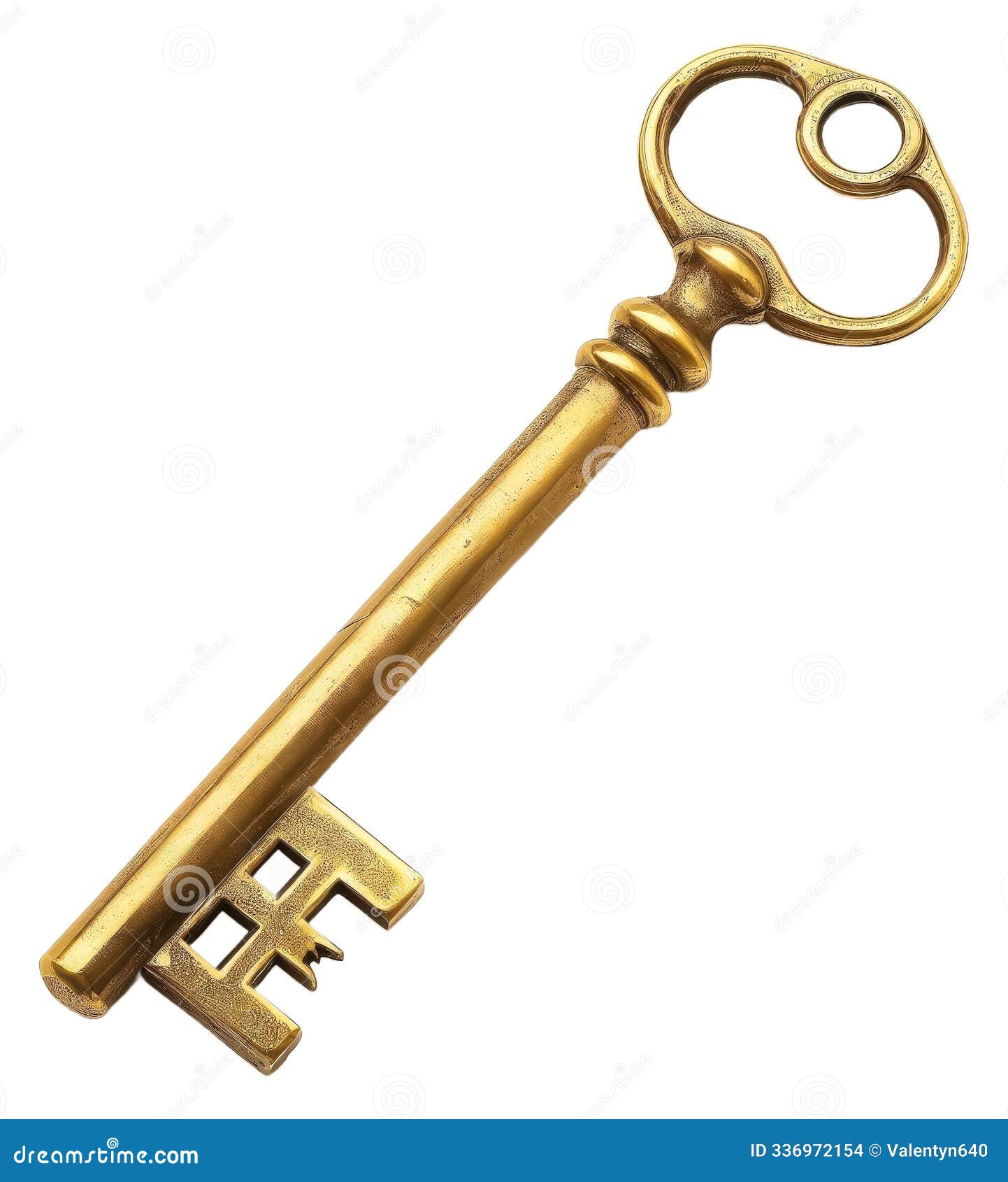 A Golden Skeleton Key on Transparent Background Stock Photo - Image of ...