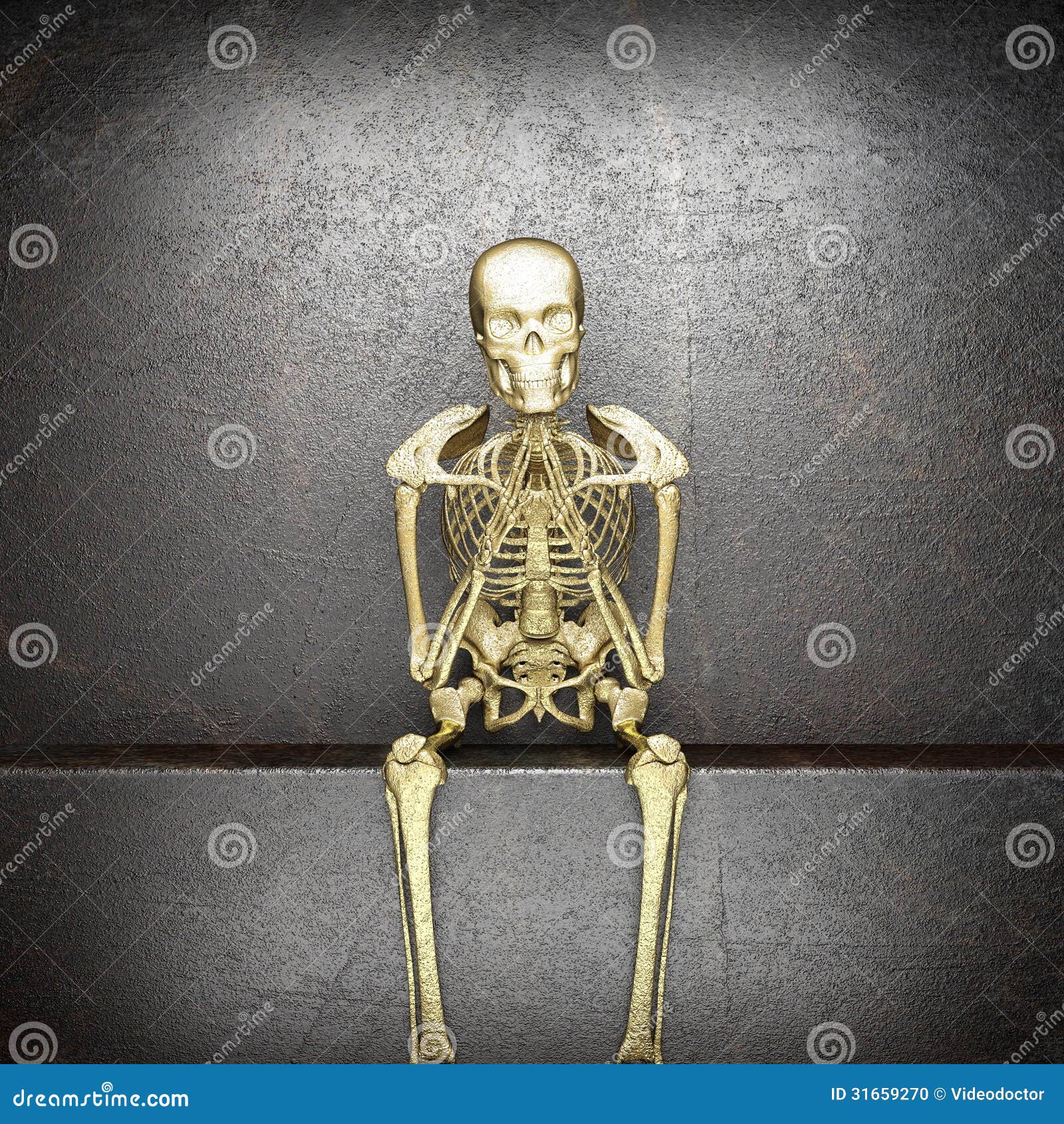 Golden Skeleton Royalty-Free Stock Photo | CartoonDealer.com #15203883
