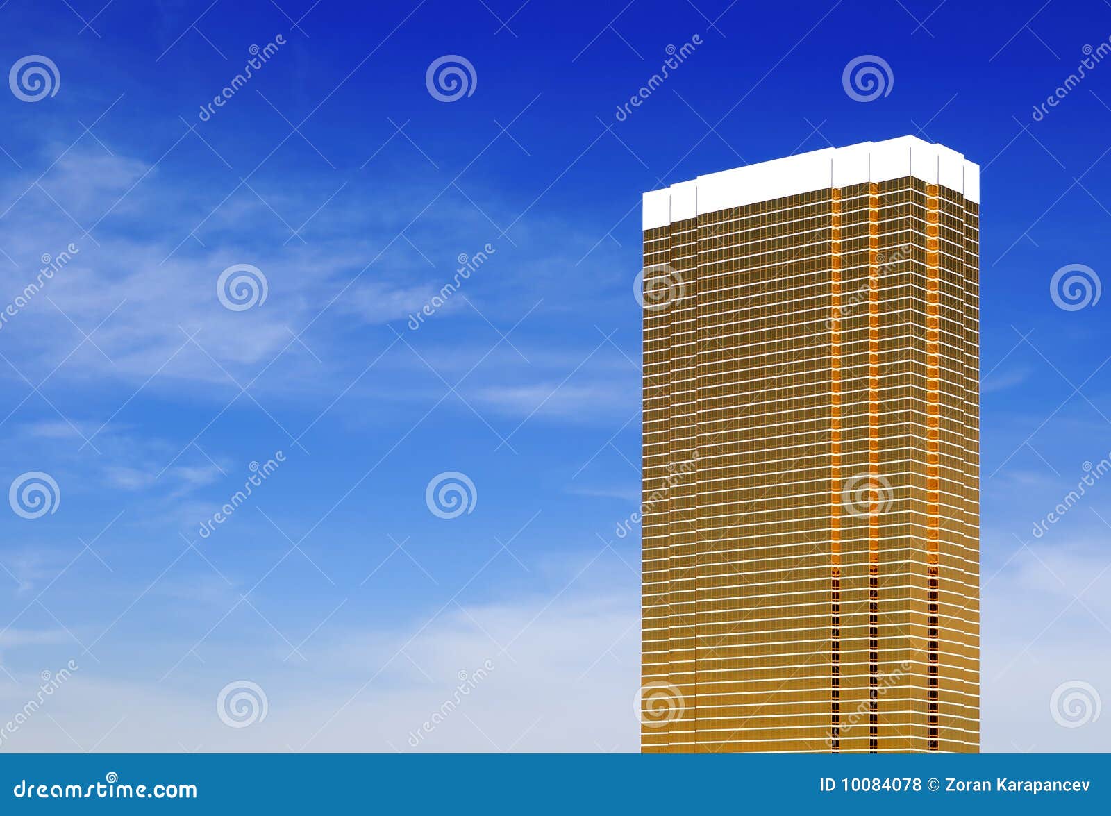 Golden Skyscraper stock photo. Image of gold, landmark - 10084078