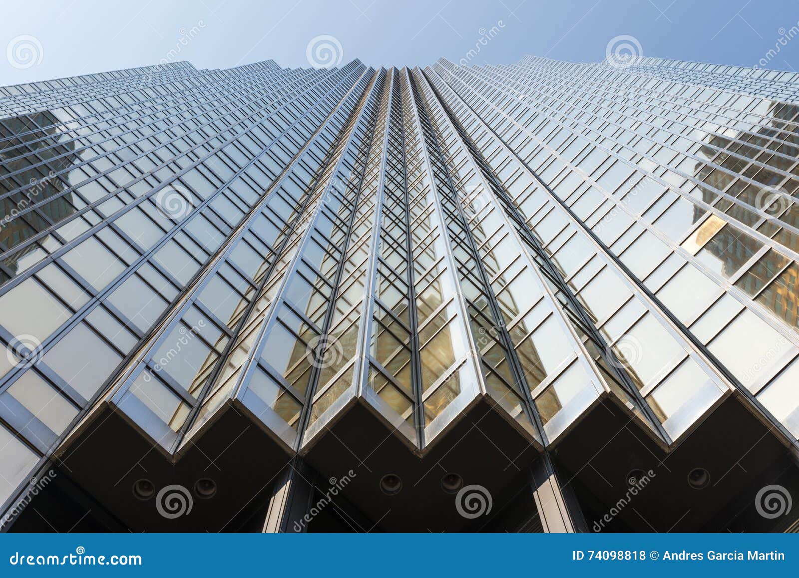 Golden Skyscraper in Toronto Stock Photo - Image of district, high ...