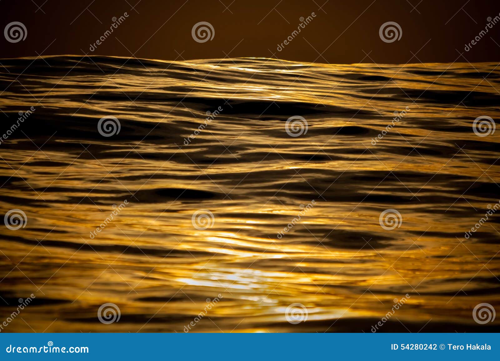 Golden smooth waves at sea stock photo. Image of meditation - 54280242