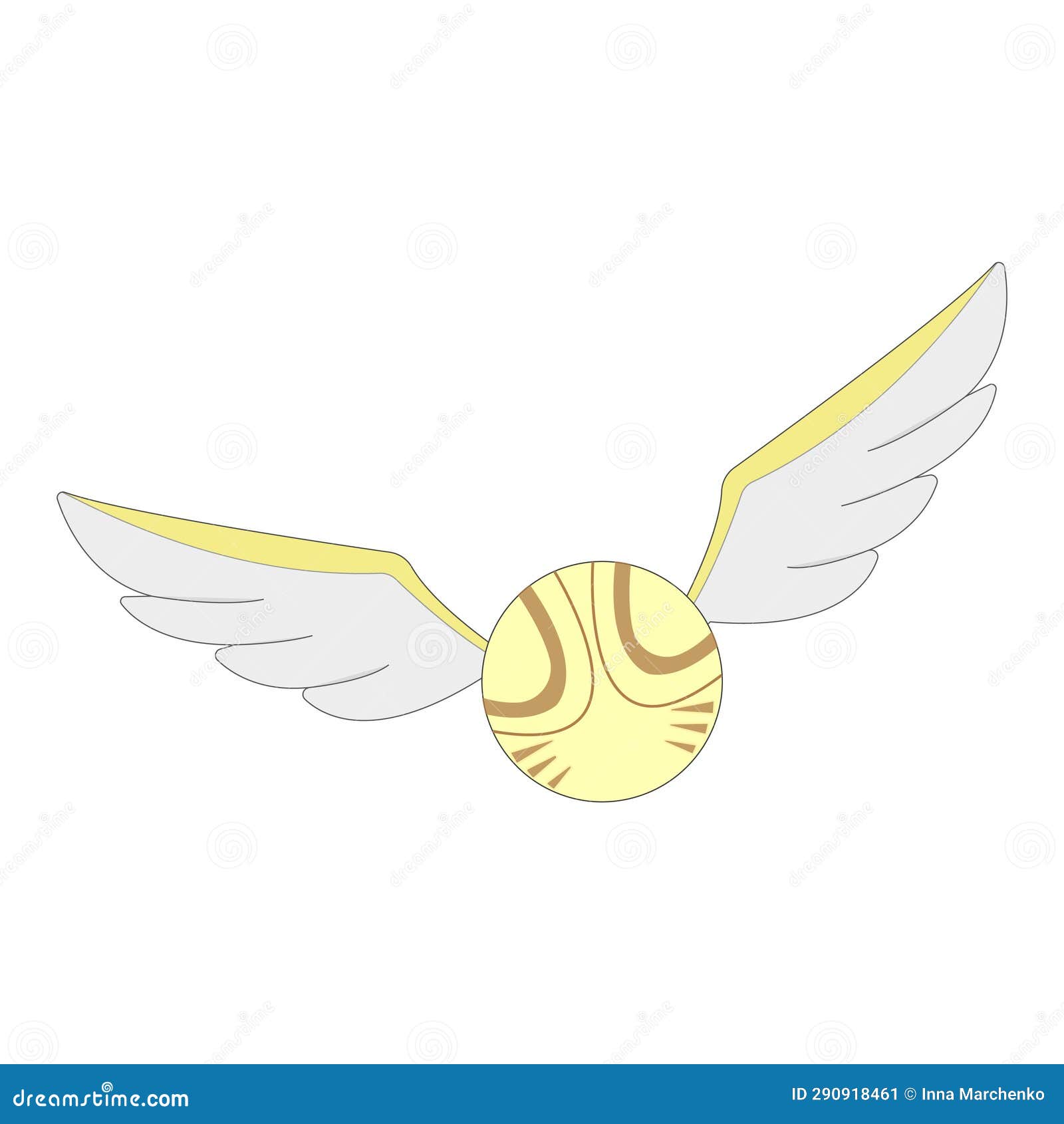 The Golden Snitch from the Movie. Vector Illustration Stock ...