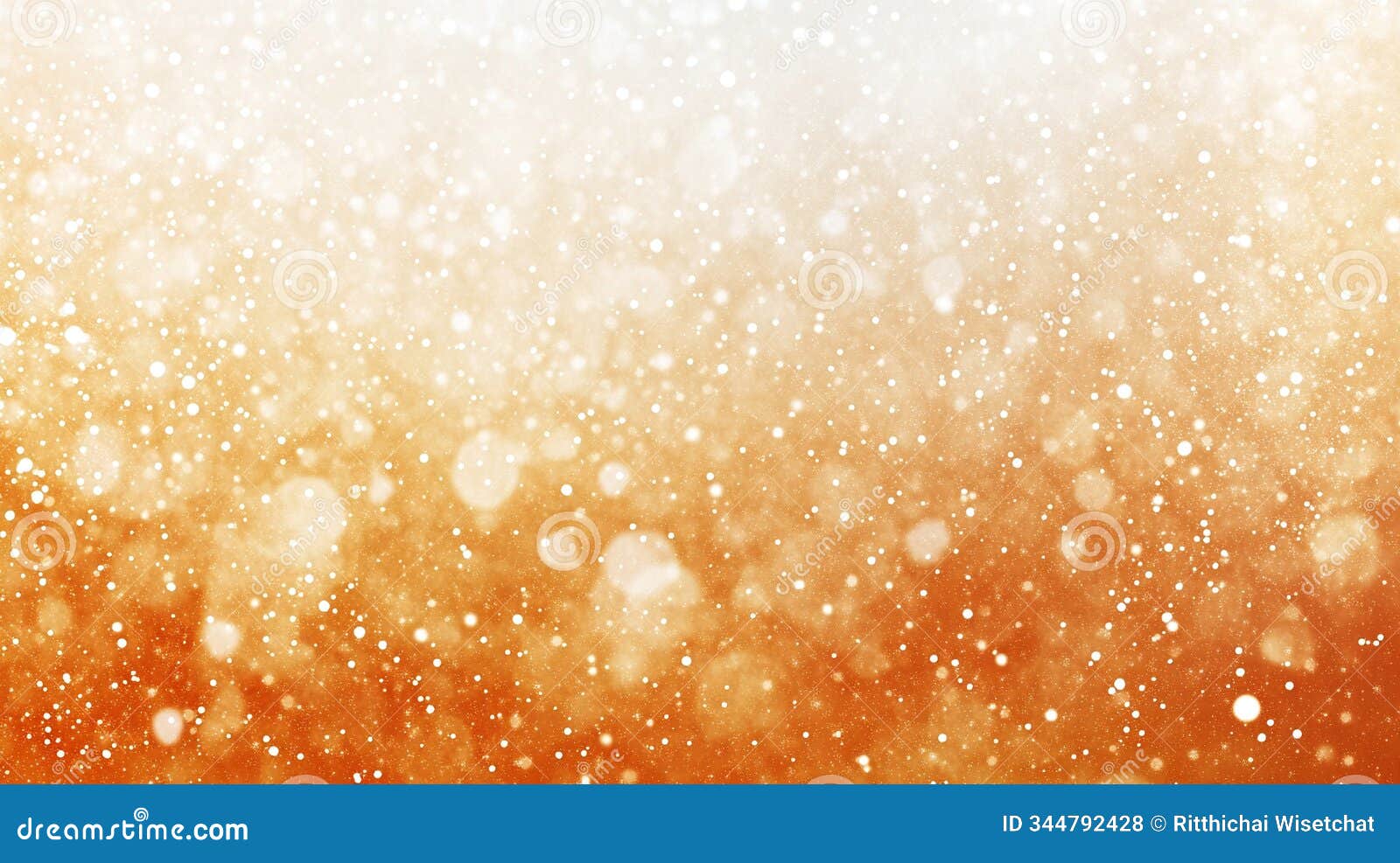 Golden Snowfall Backdrop, Sparkling and Festive Stock Photo - Image of ...
