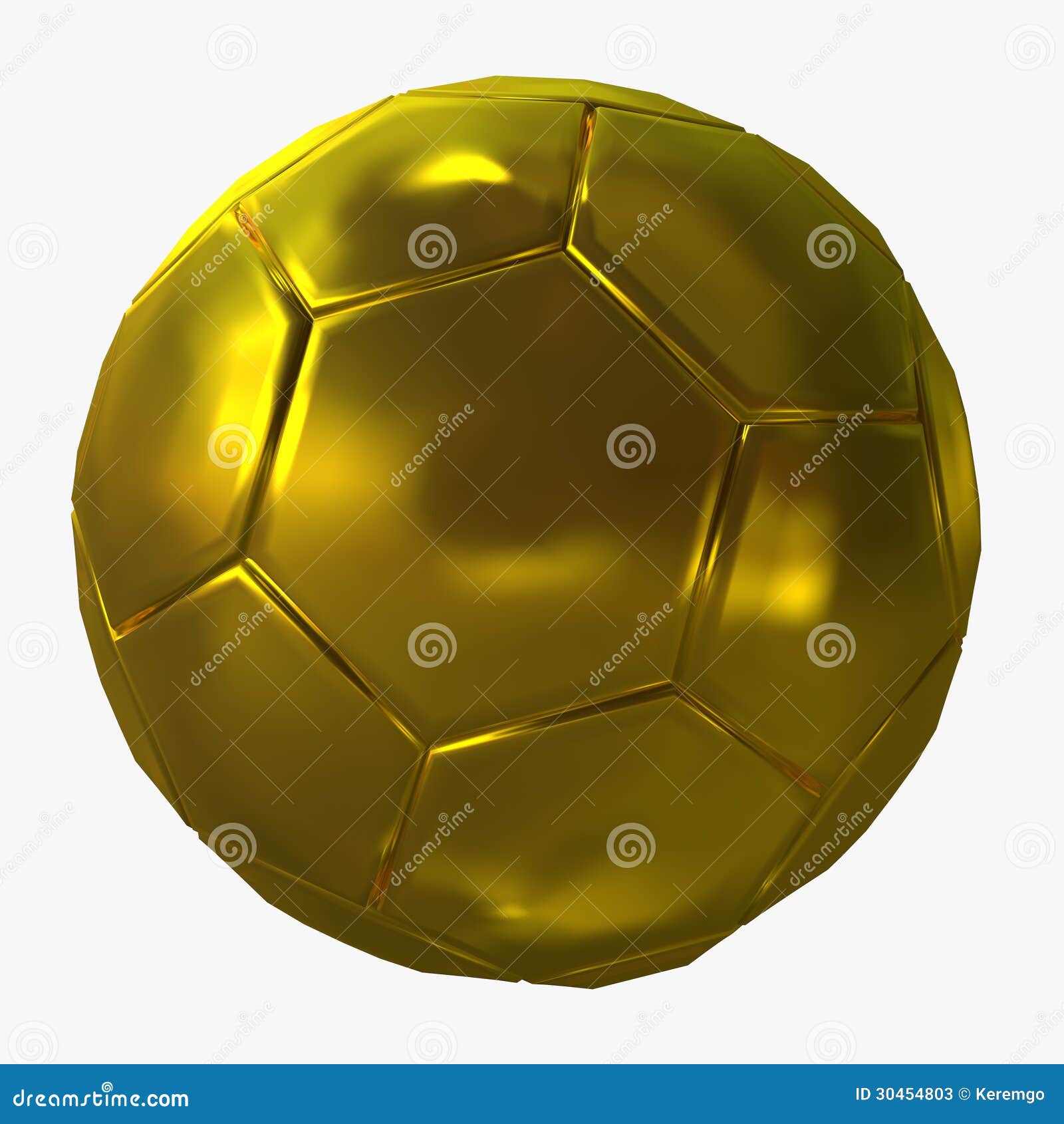 Golden Soccer Ball stock illustration. Illustration of golden - 30454803