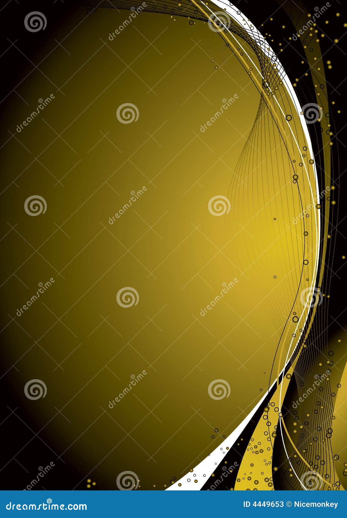 Golden space stock vector. Illustration of bright, effects - 4449653