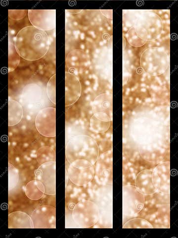 Golden sparkle banners stock illustration. Illustration of effect ...